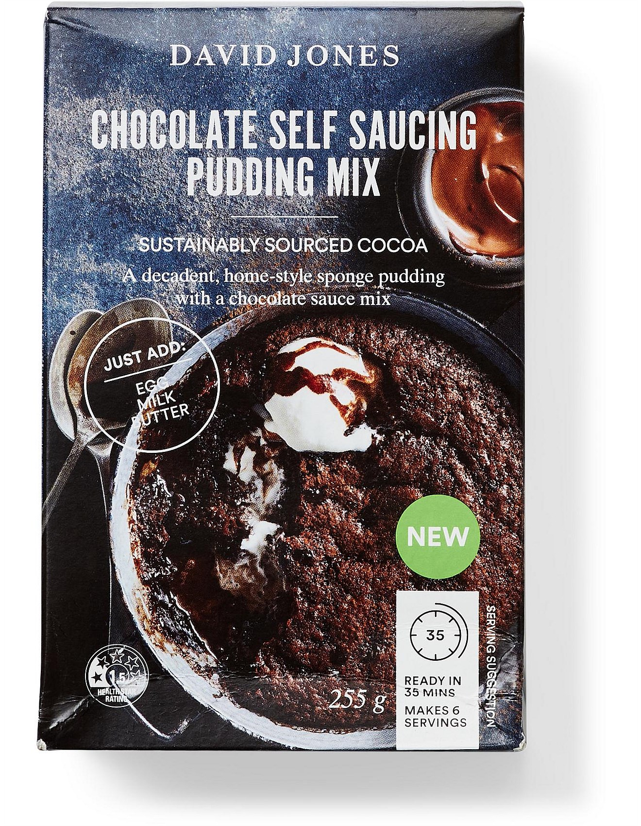 David Jones Chocolate Sauce Pudding Mix | David Jones