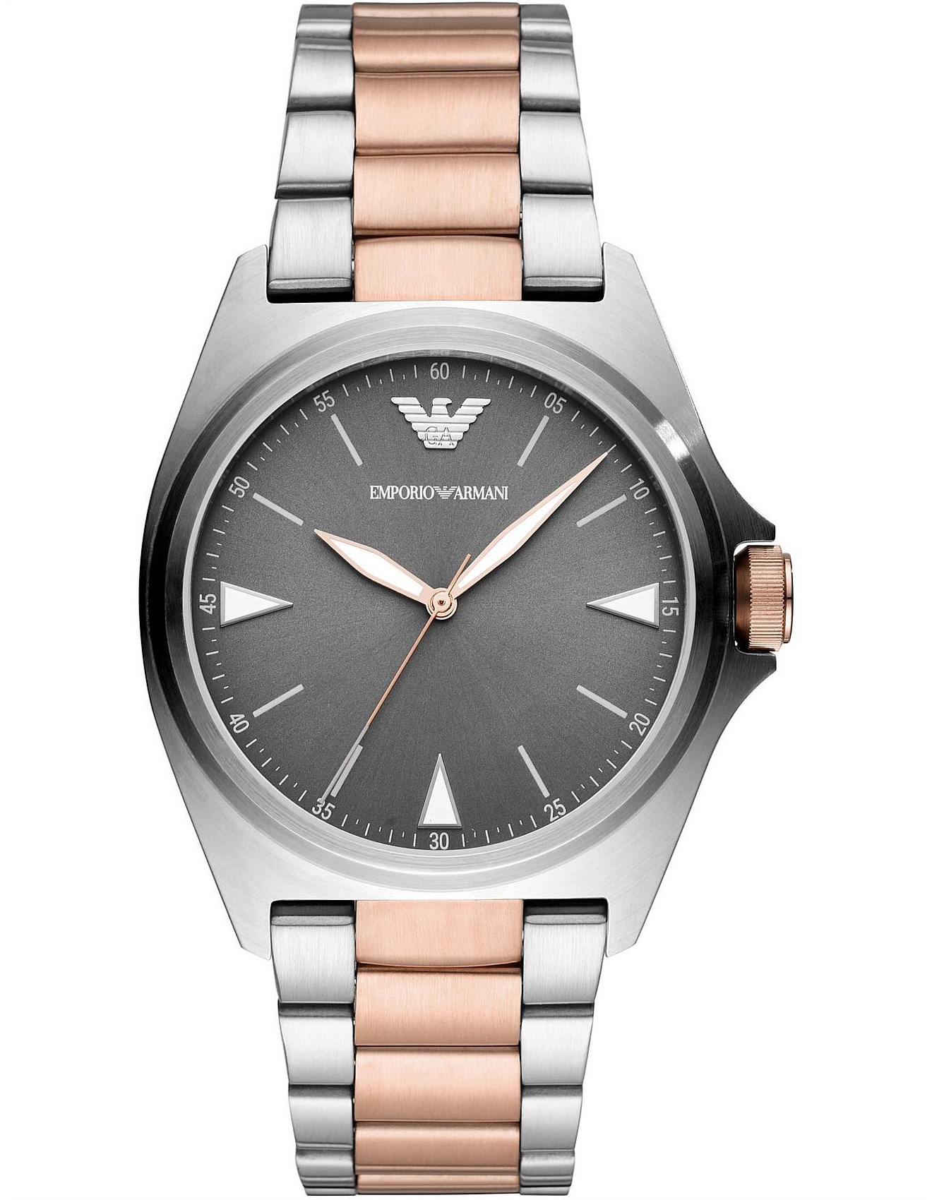 Emporio Armani Silver Analogue Watch | David Jones