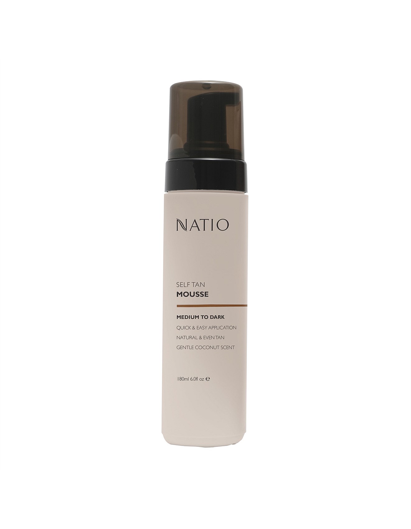 Natio Self Tan Mousse -Medium To Dark 180ml | David Jones