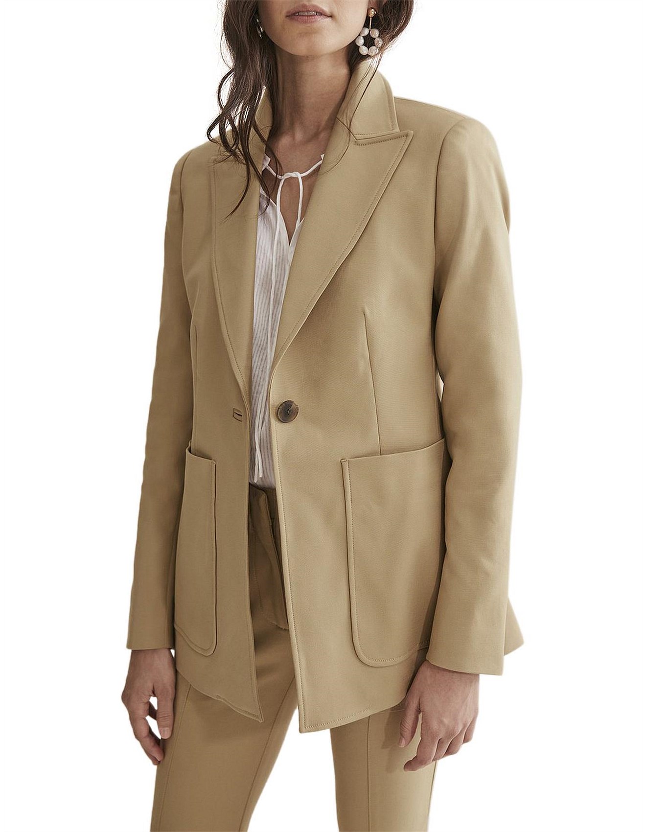 Women's Blazer Jackets | David Jones - Utility Blazer