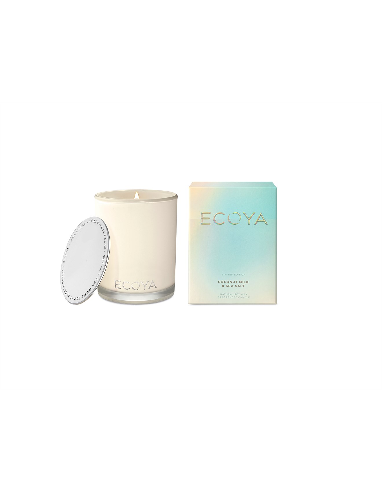 Ecoya Madison Candle -Coconut Milk & Sea Salt 400g | David Jones