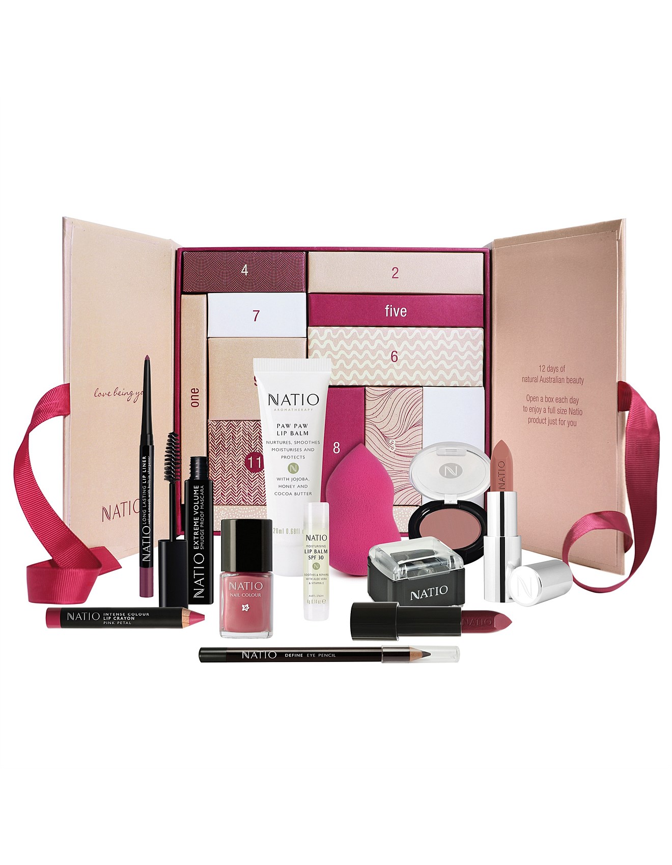 Natio X19 12 Days Cosmetics Advent Calender Gift Set | David Jones