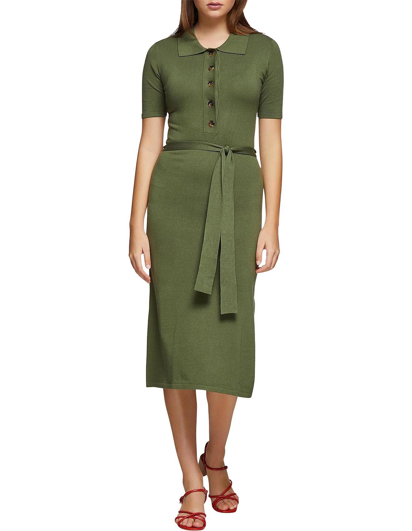 Oxford Pansy Polo Knitted Dress | David Jones