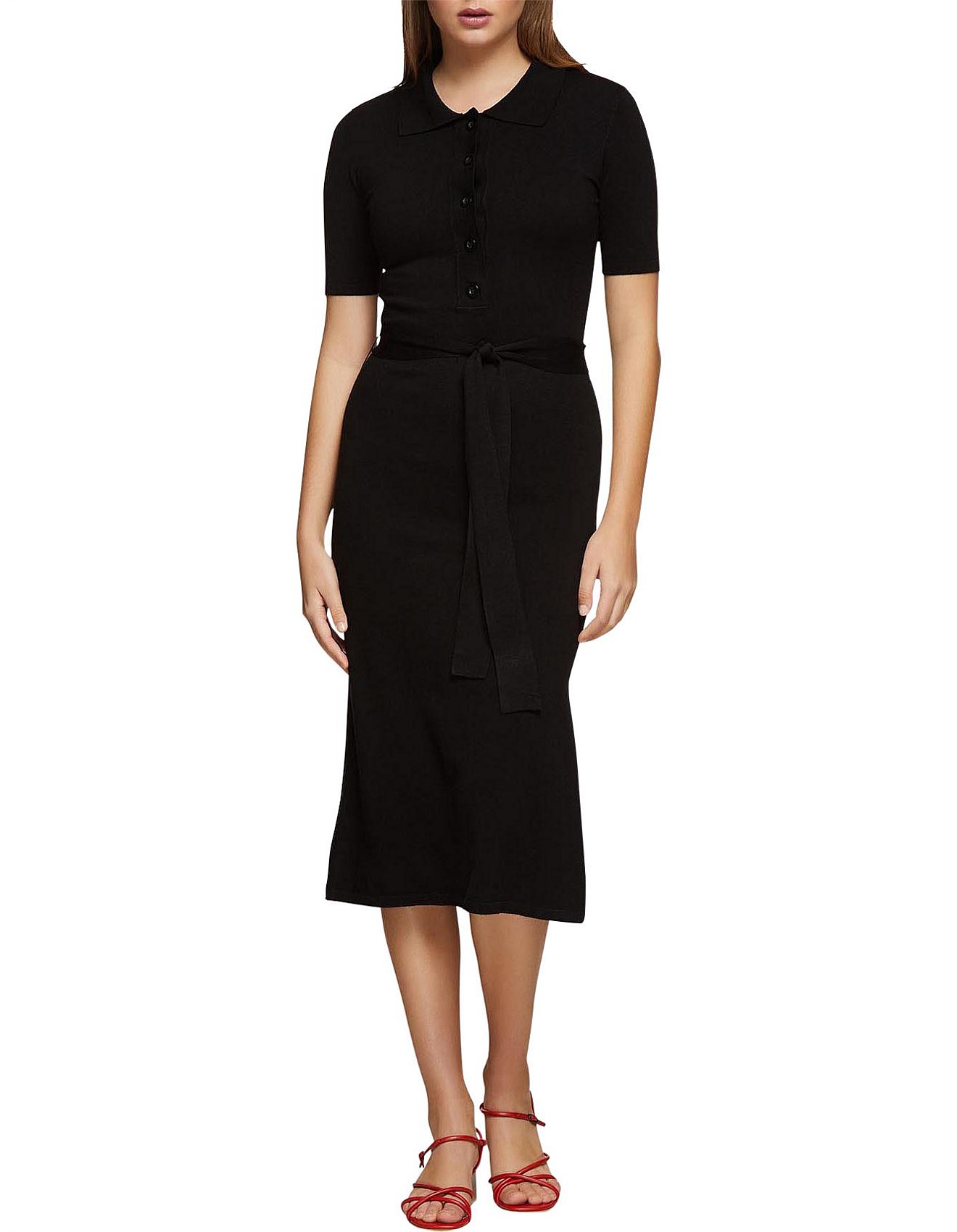 Oxford Pansy Polo Knitted Dress | David Jones