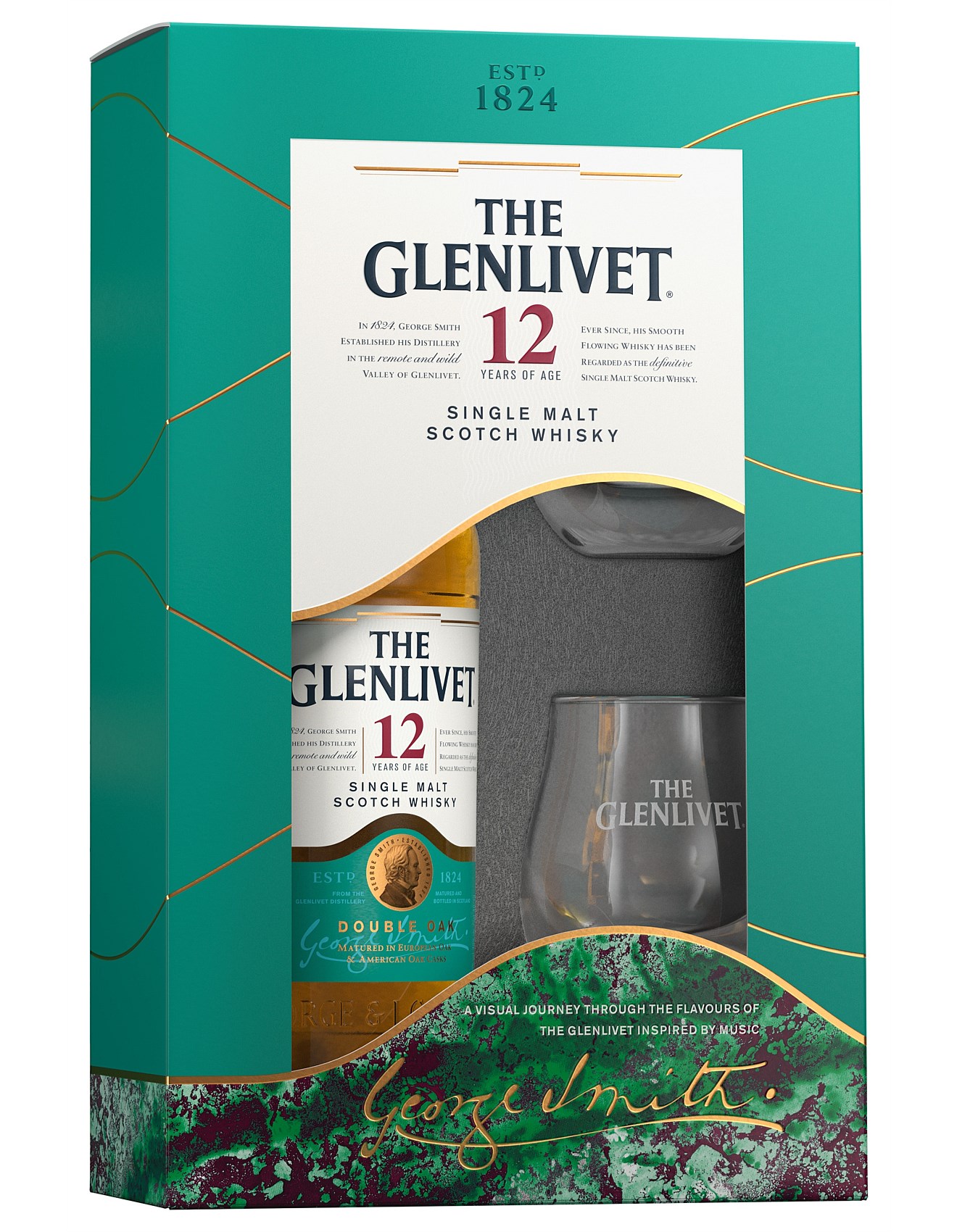 Glenlivet the Glenlivet 12yo 700ml Twin Glass Pack | David Jones