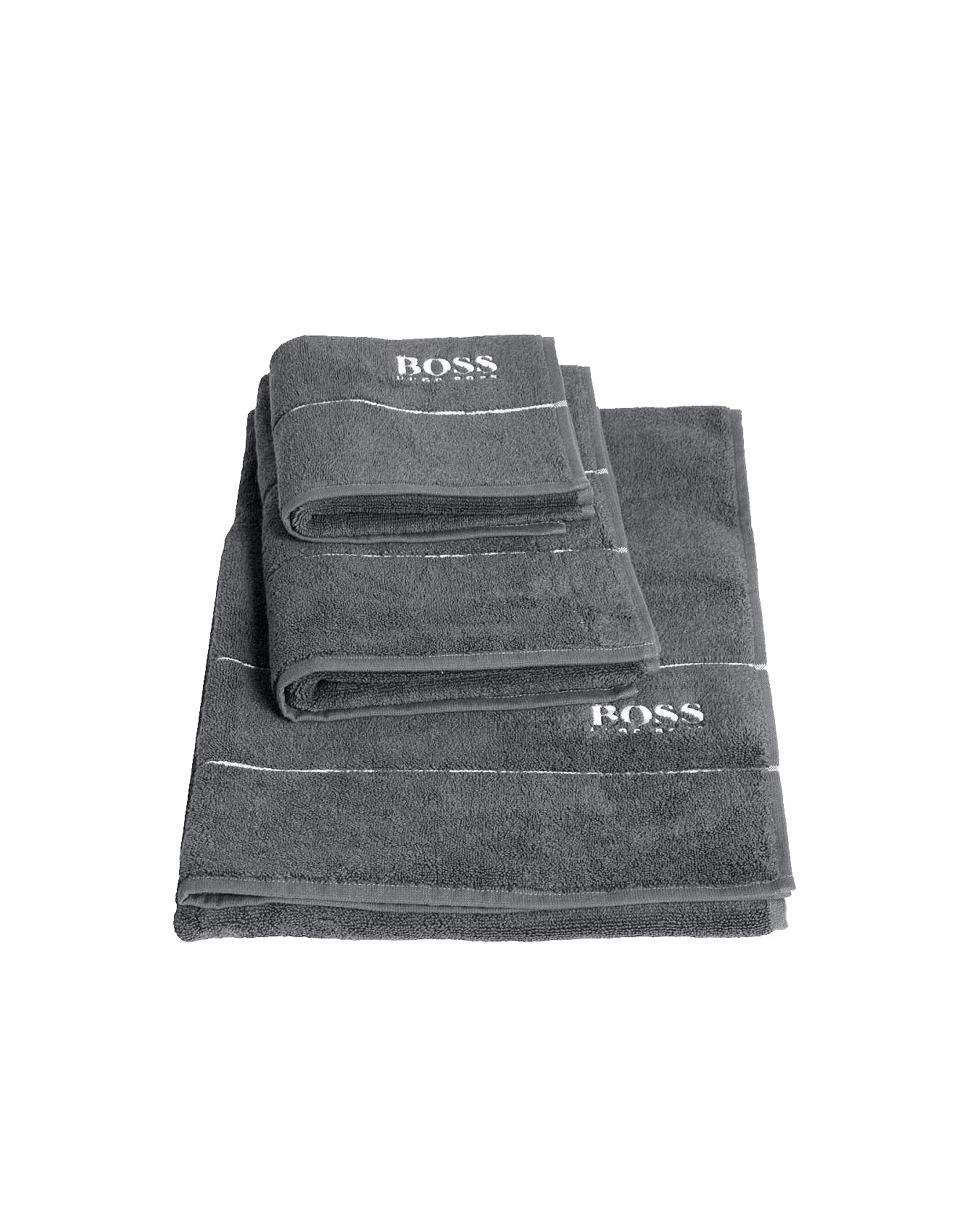 Boss Plain Guest Towel -Graphite | David Jones