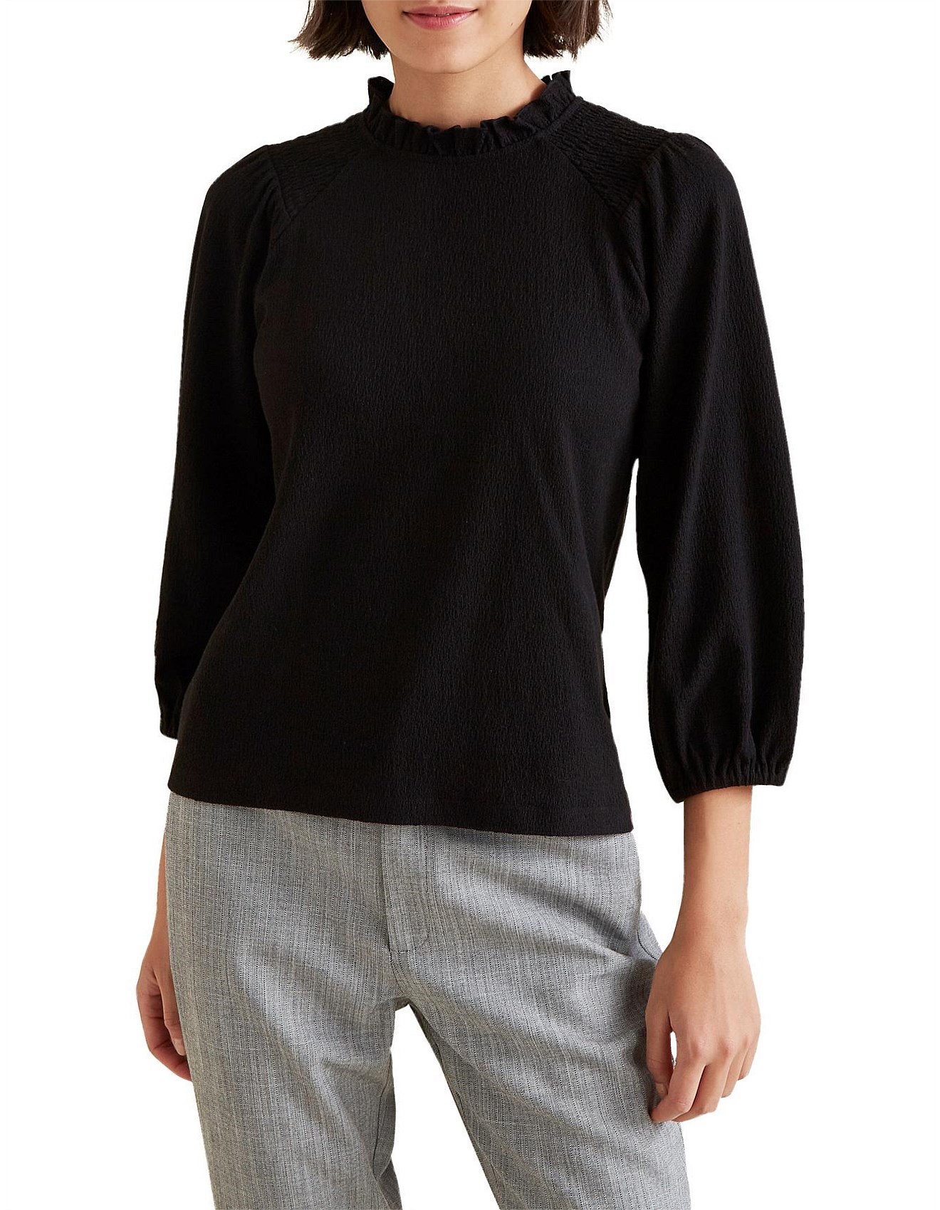 Seed Heritage Shirred Raglan Top | David Jones