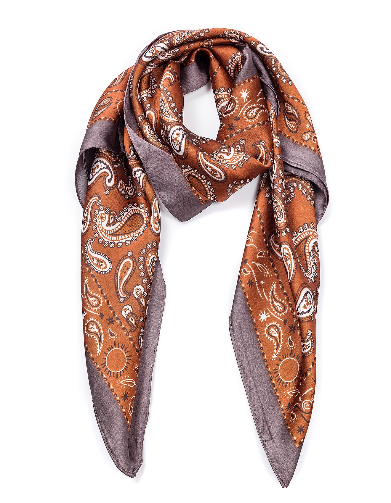 Women's Scarves & Wraps | David Jones - paisley print kerchief