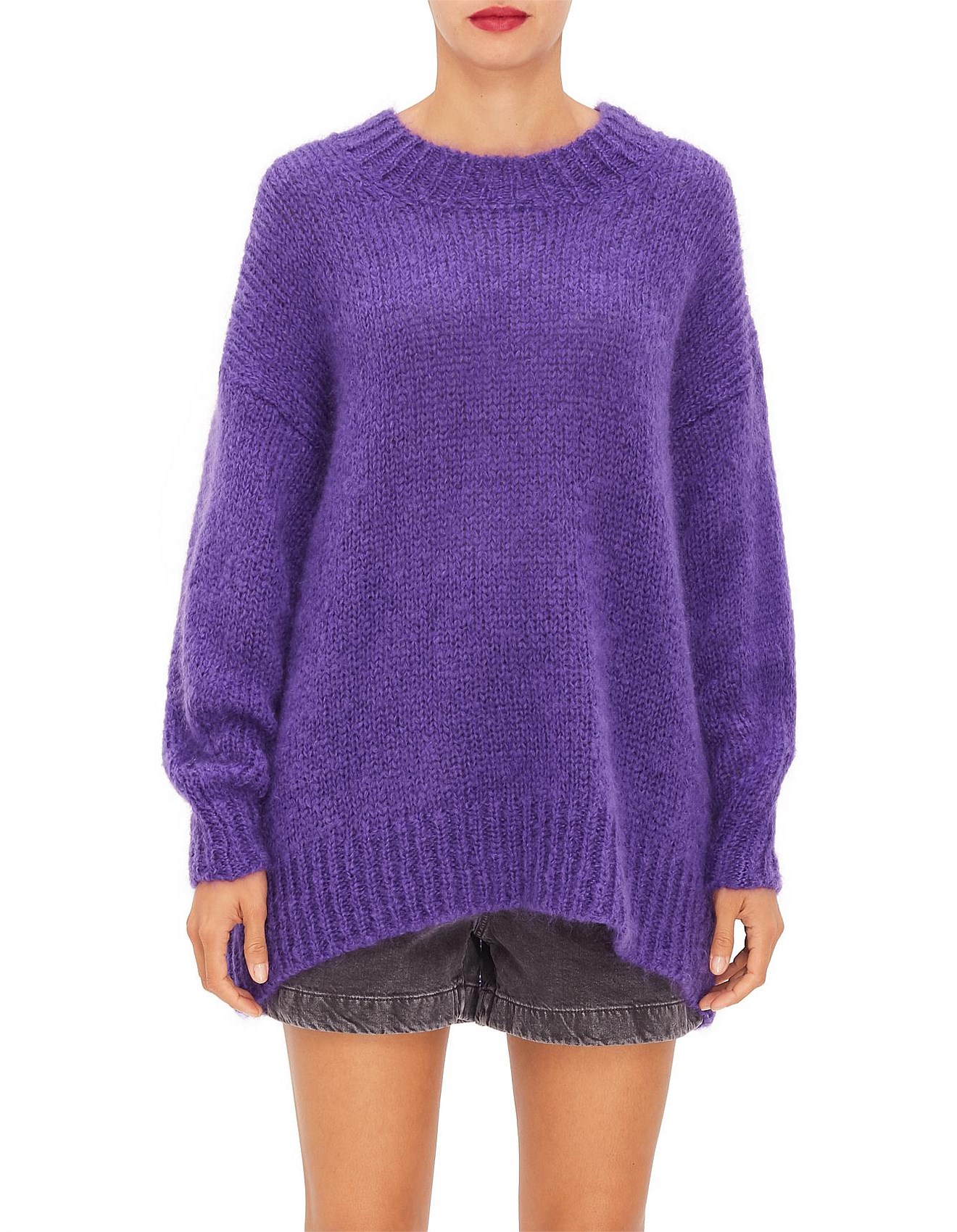Isabel Marant Idol Purple Mohair Jumper | David Jones