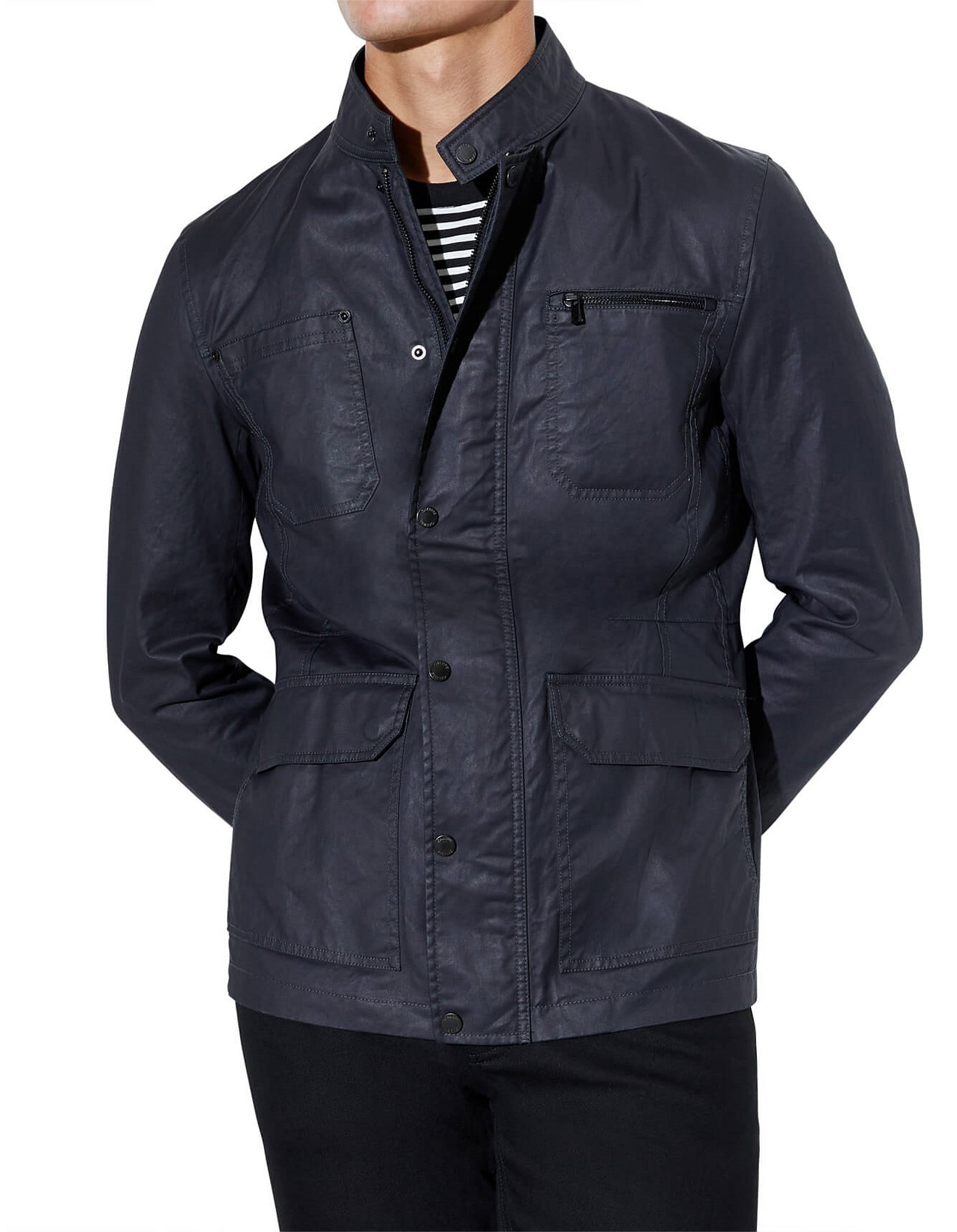 Calibre Coated Cotton Field Jacket | David Jones