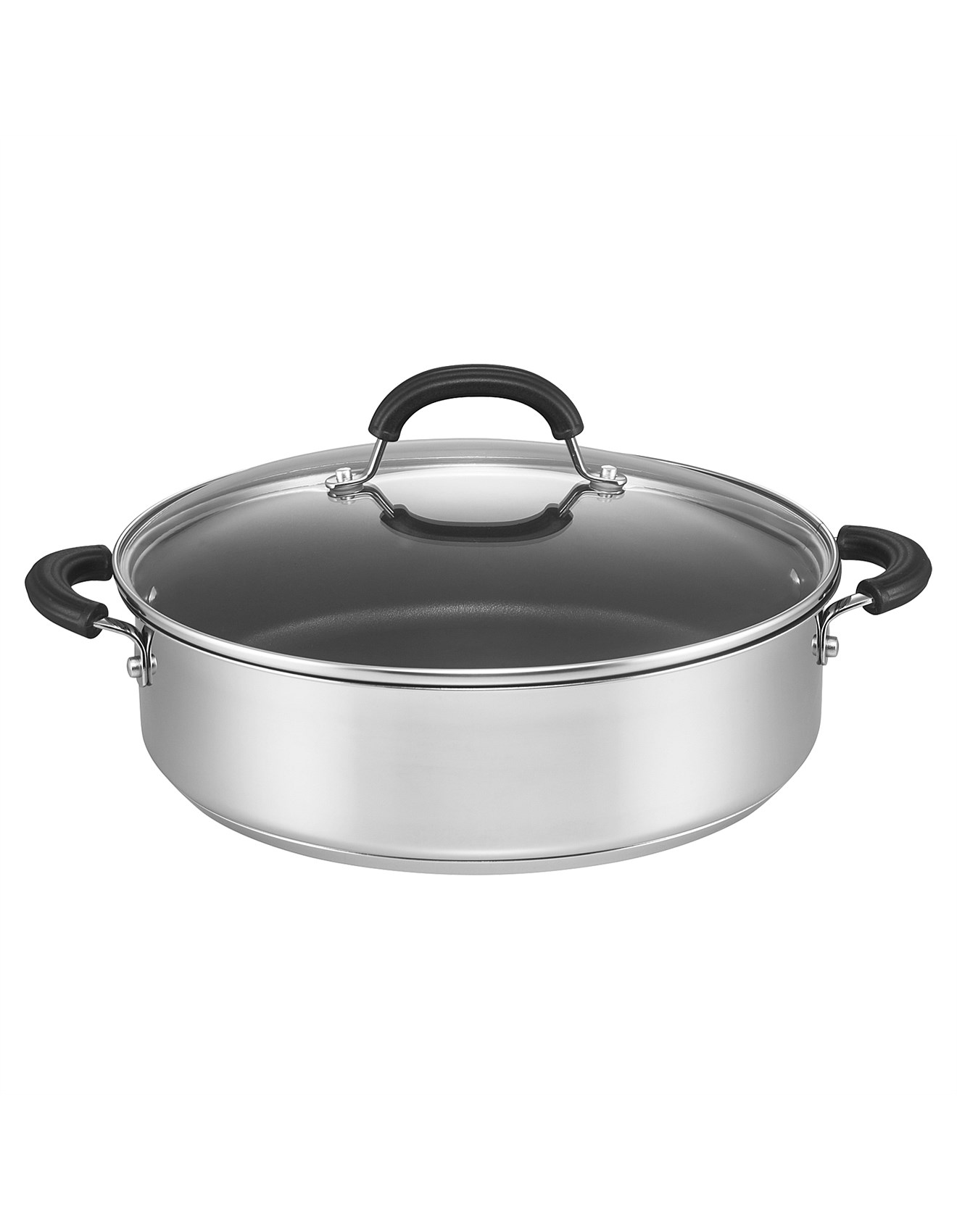Circulon Total 30cm/5.7l Stainless Steel Covered Sauteuse | David Jones