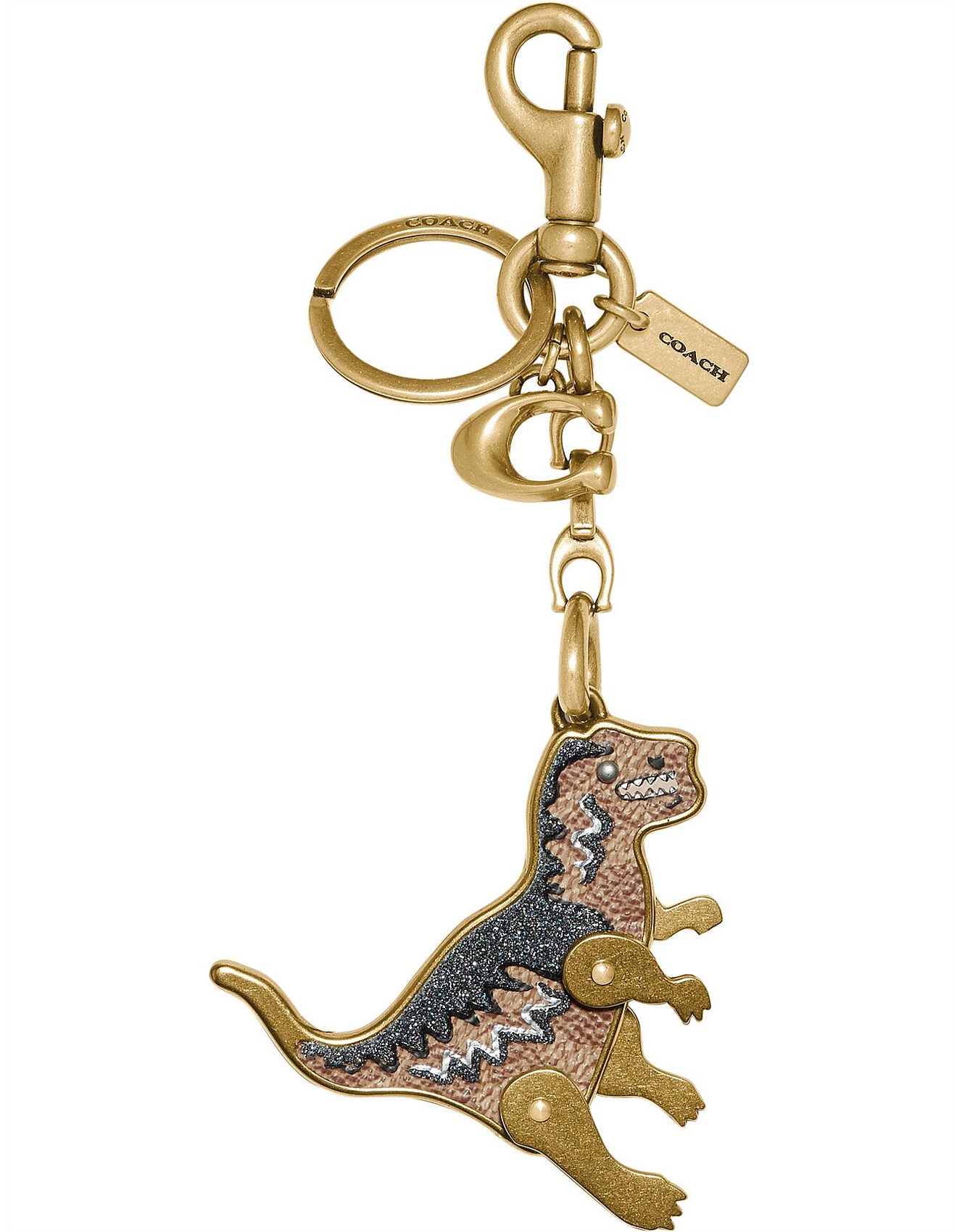 Coach Rexy Bag Charm In Signature Canvas | David Jones
