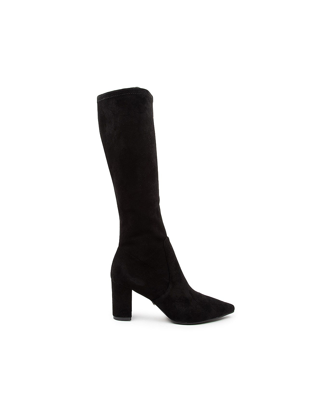 Midas Nyla Mi Black Stretch Microsuede | David Jones