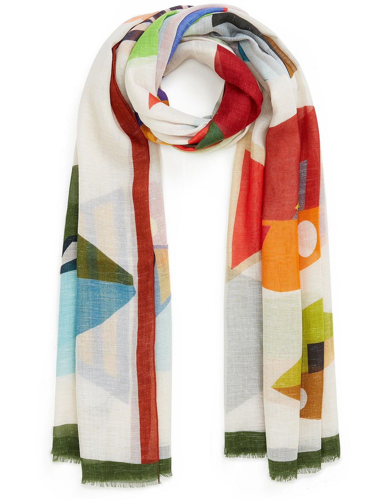 Milana Fish Print Summer Scarf | David Jones