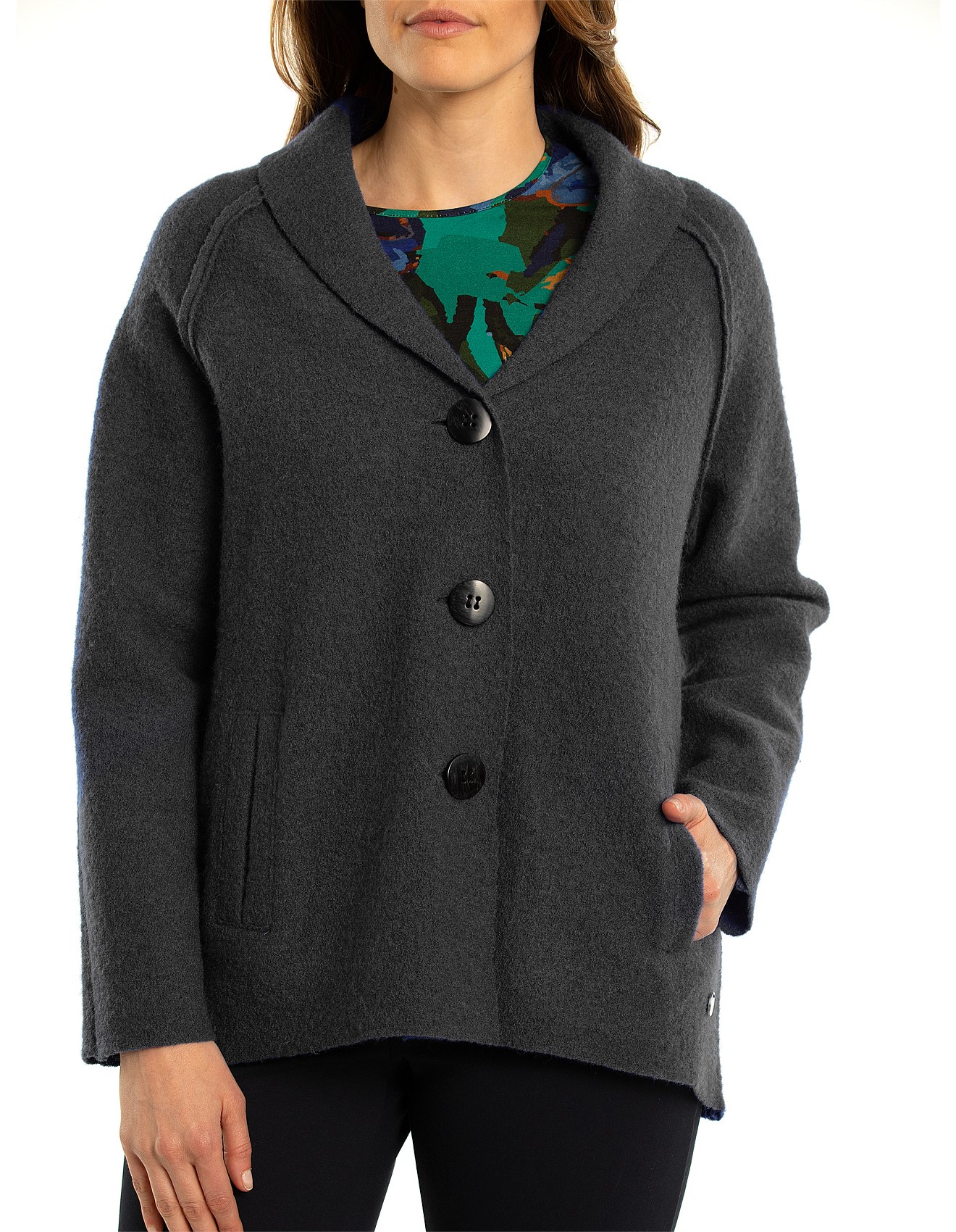 Yarra Trail Felted Wool Jacket | David Jones