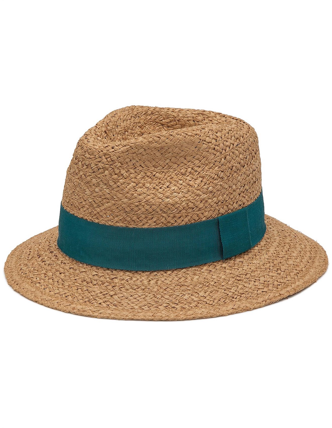 Milana Plaited Raffia Fedora | David Jones