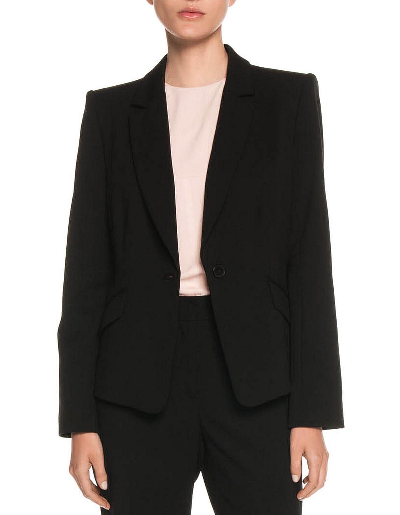 Veronika Maine Stretch Suit One Button Blazer | David Jones