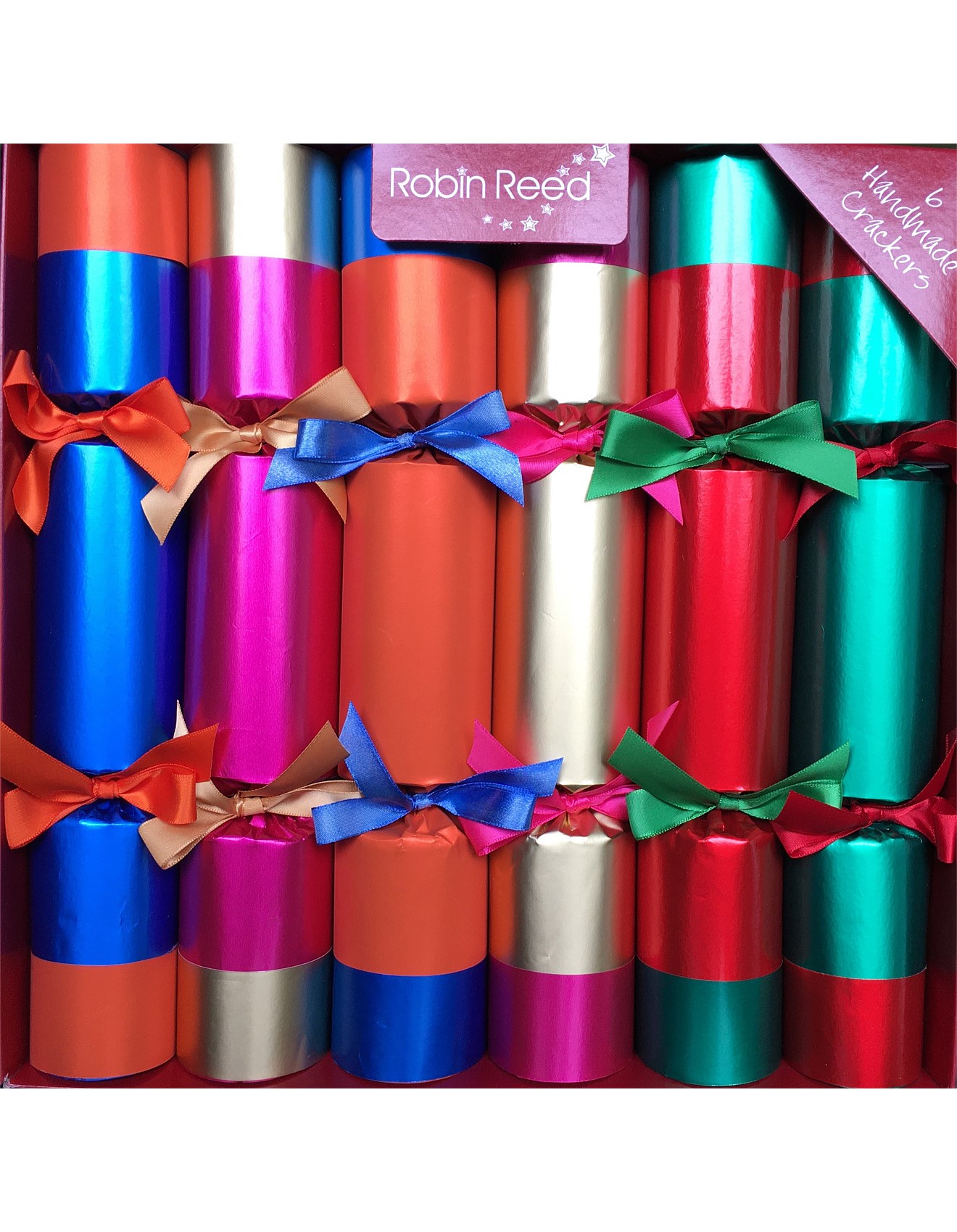 Robin Reed Bright Multicolour Christmas Crackers Set Of 6 | David Jones