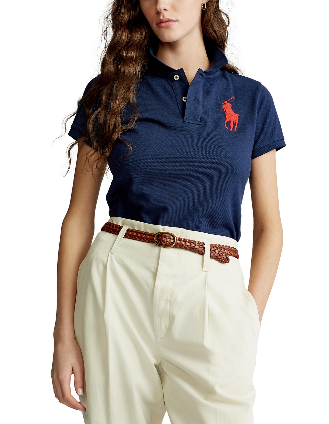 Polo Ralph Lauren Skinny Fit Big Pony Polo Shirt | David Jones