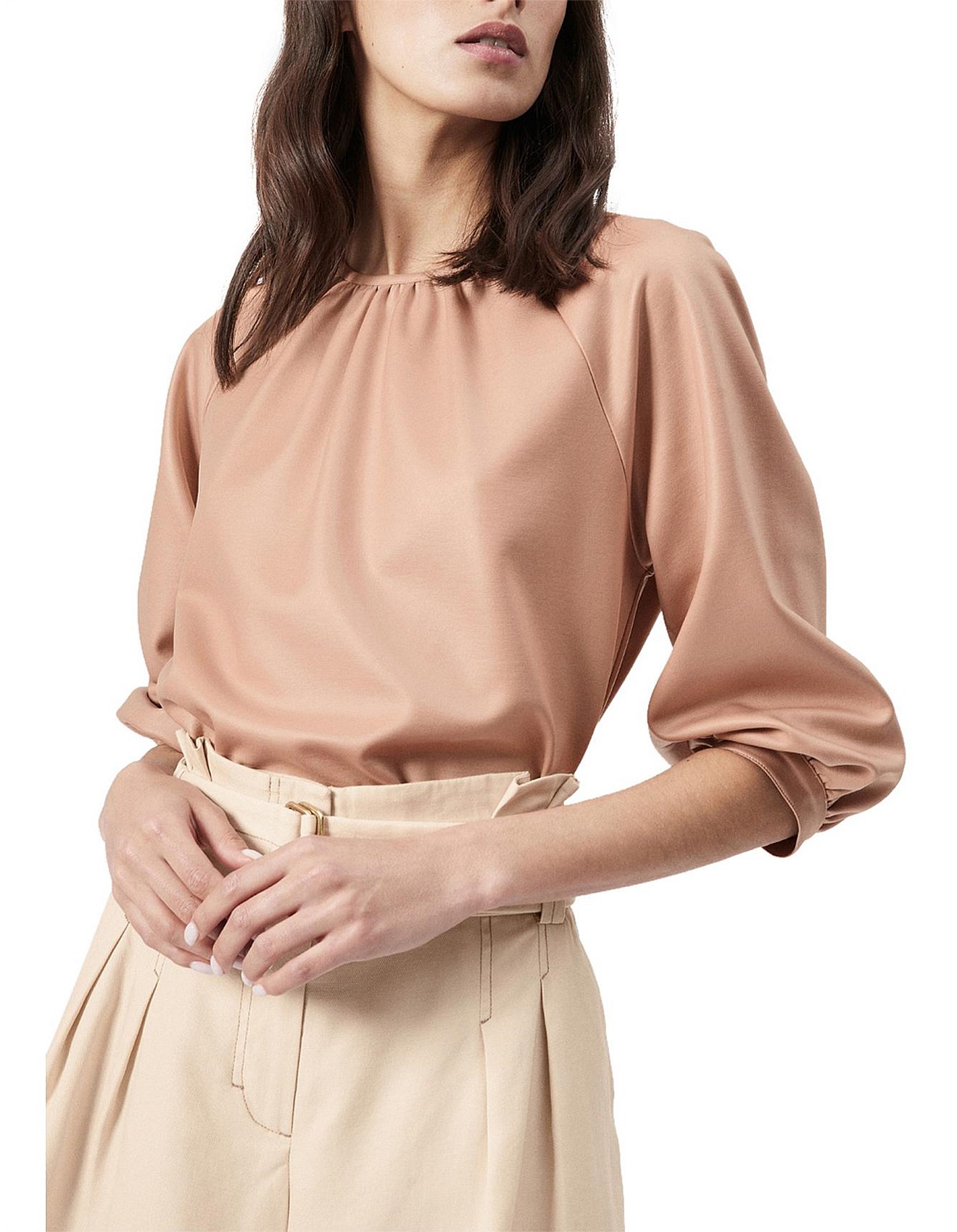 Witchery Leather Look Top | David Jones