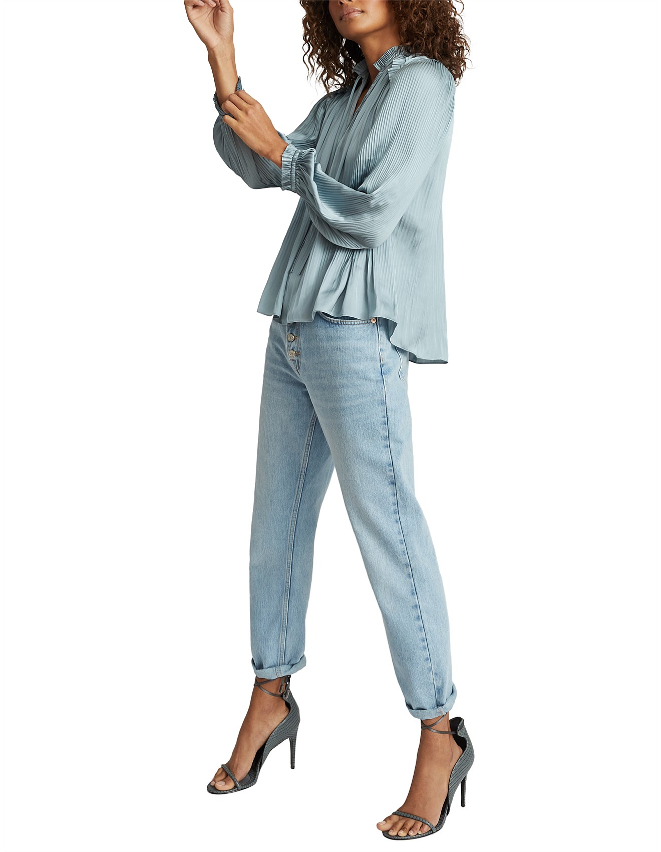 Reiss Everley-pleat Detail Blou | David Jones