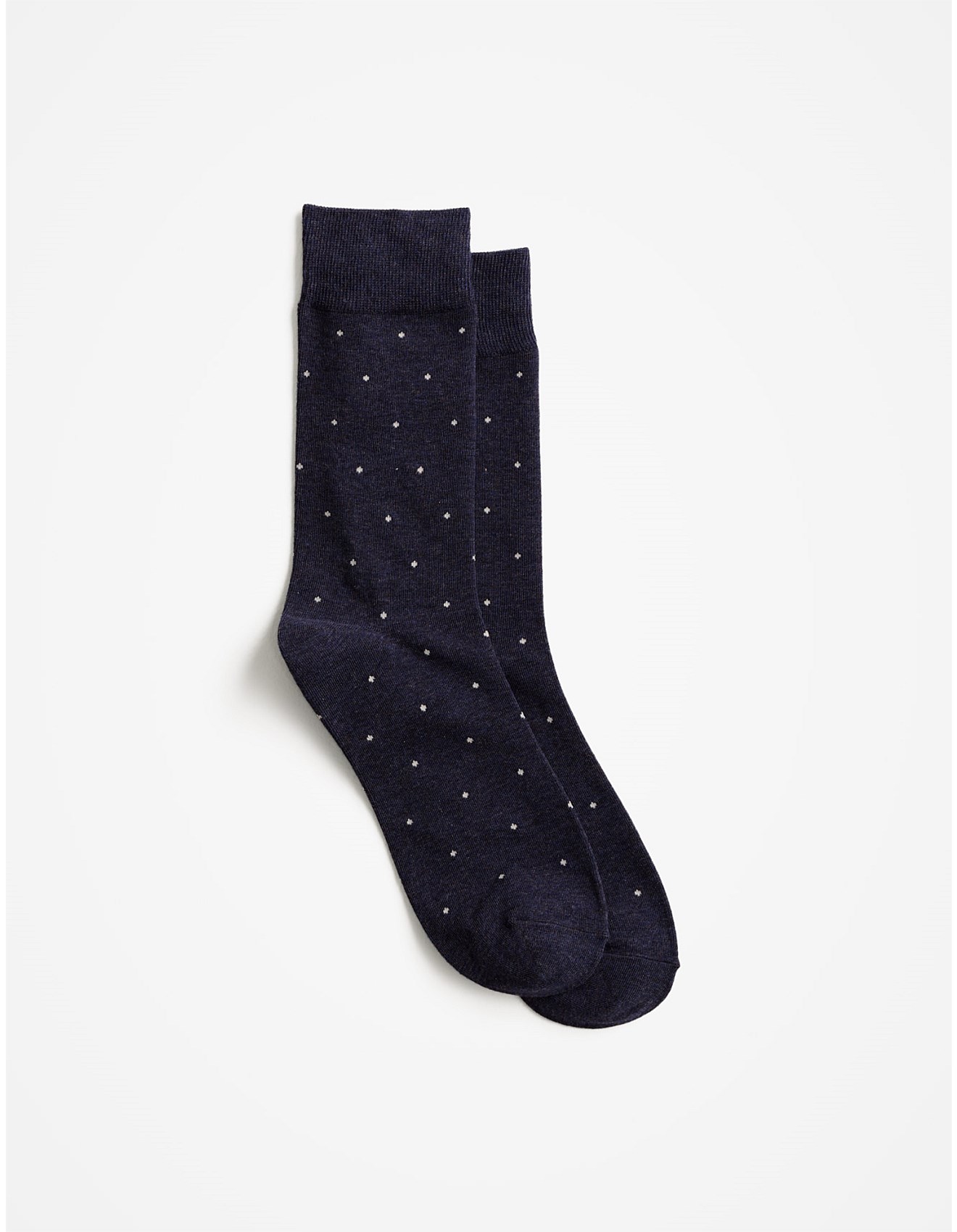 Trenery Square Grid Crew Sock | David Jones