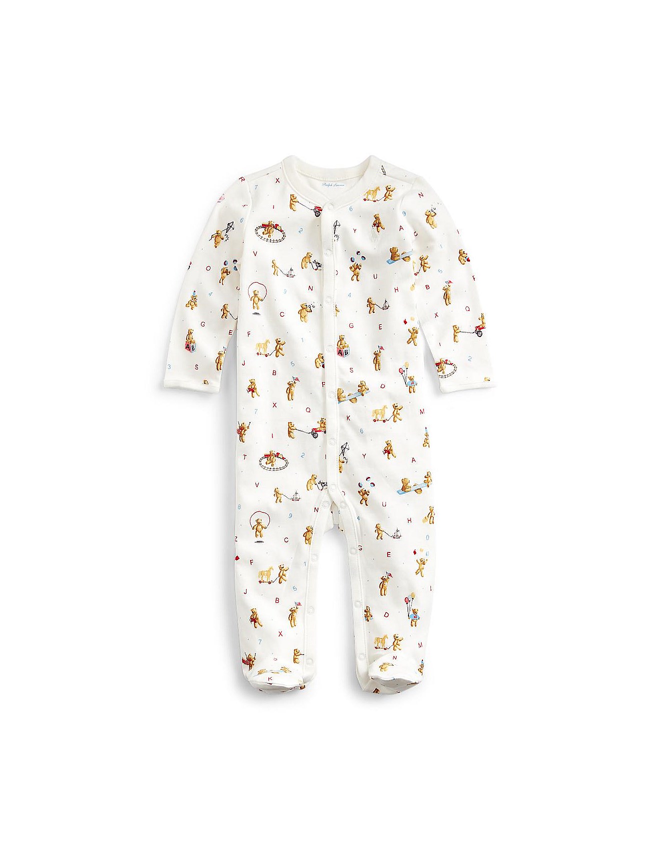NOV Bear One Piece Printed Coverall Interlock (NB-9 Months)