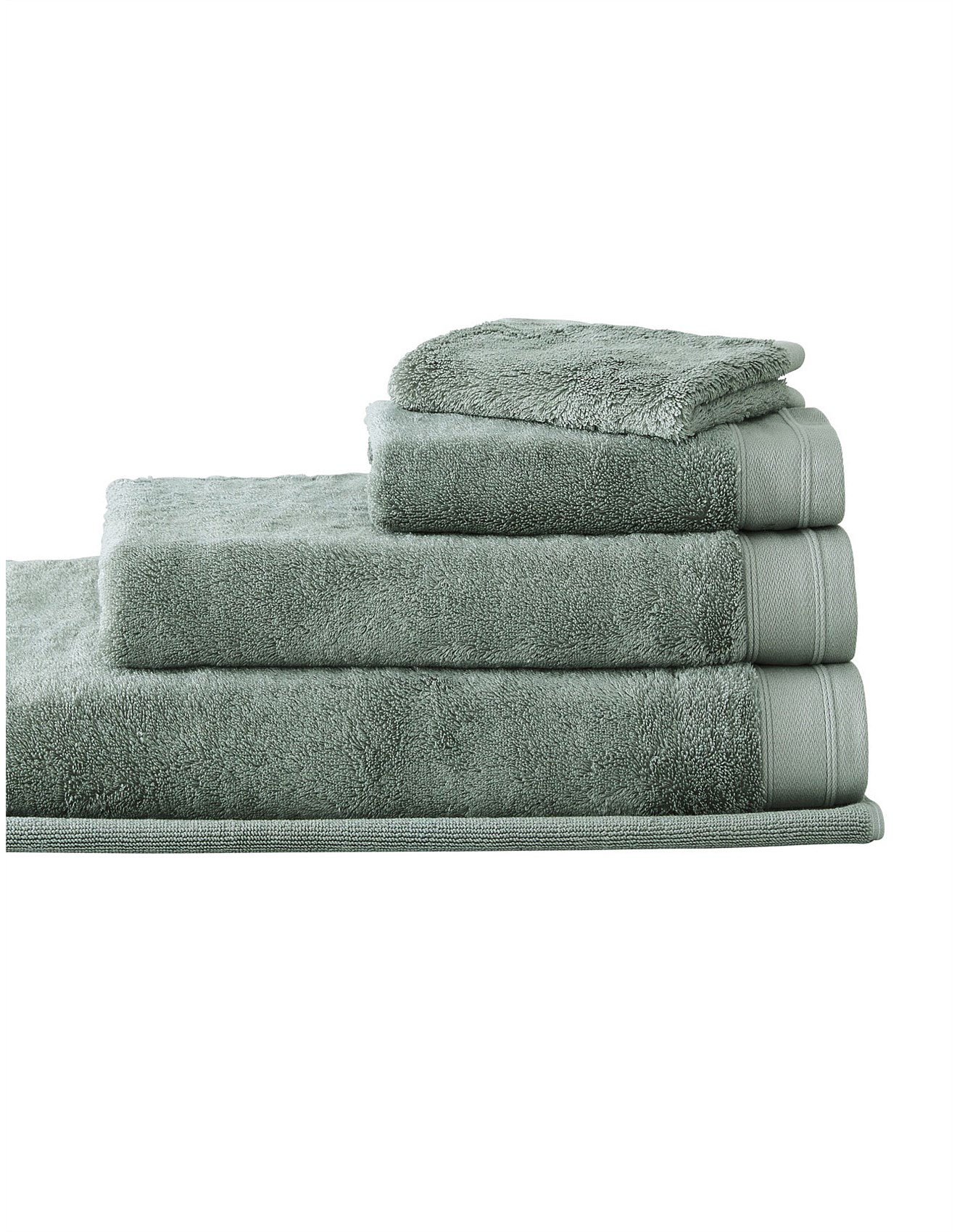 Sheridan Supersoft Luxury Face Washer In Slate Green | David Jones