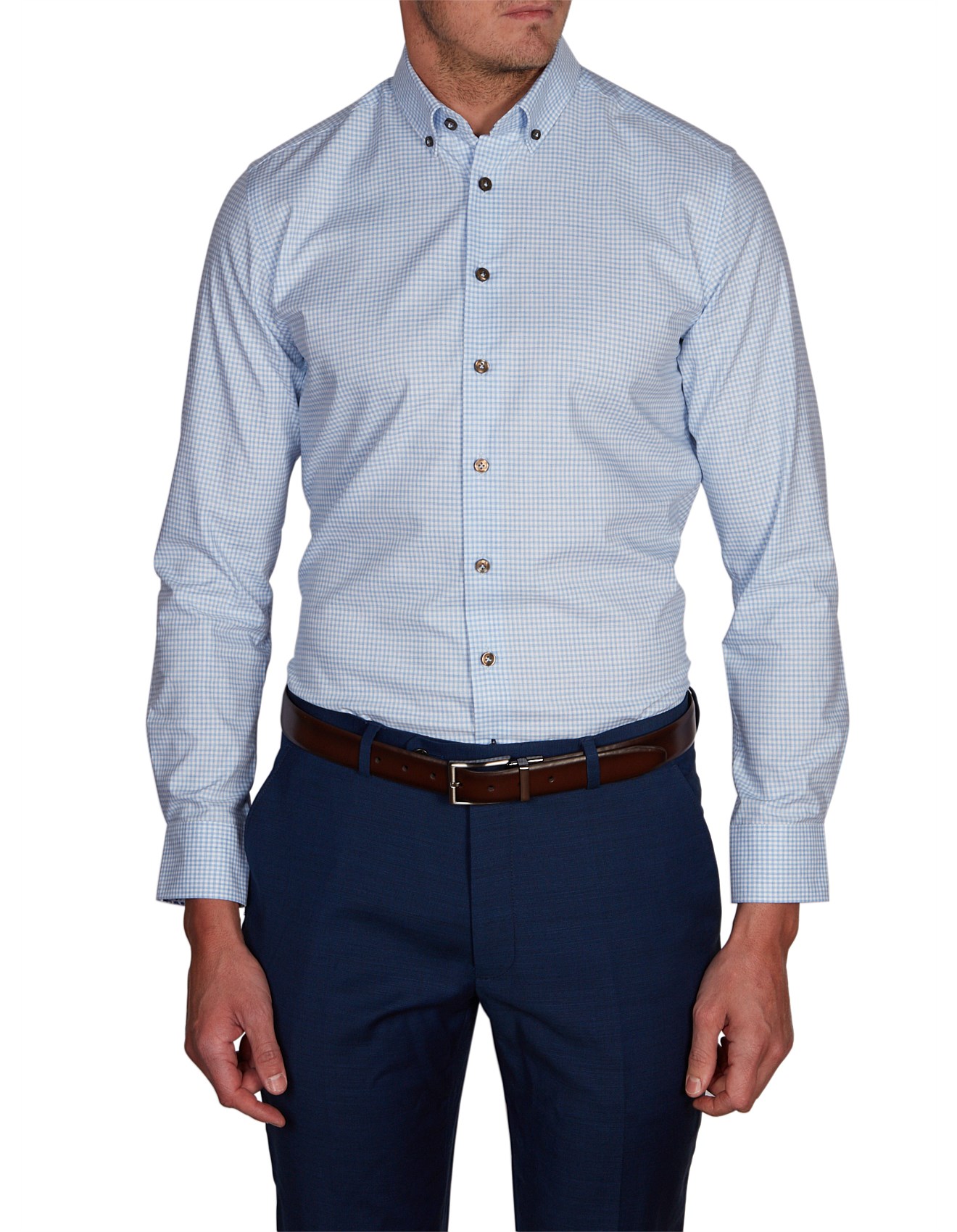 Abelard Mini Melange Check | David Jones