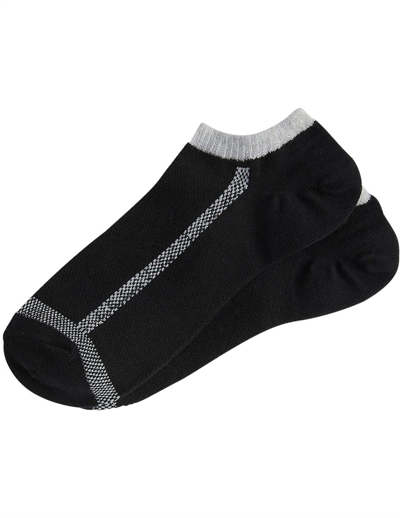 Witchery Sparkle Sneaker Sock | David Jones