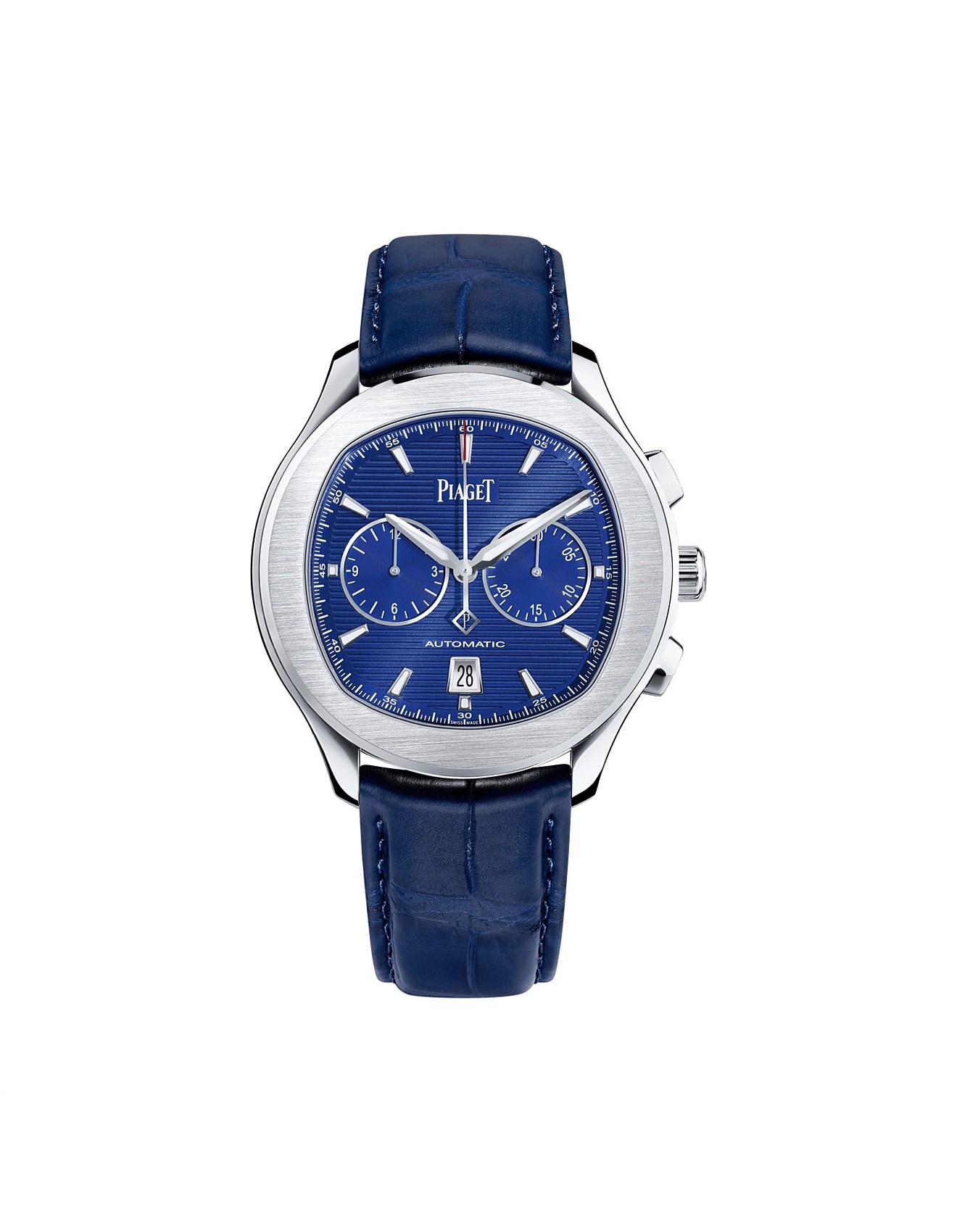 Piaget Polo Auto Chronograph Watch 42mm Blue Dial | David Jones