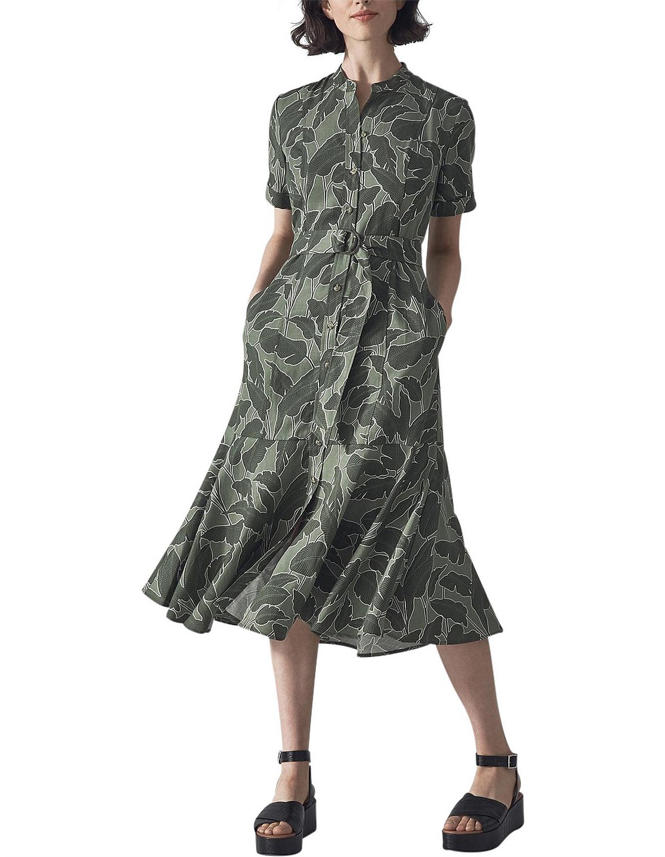 Trenery Frond Print Dress | David Jones