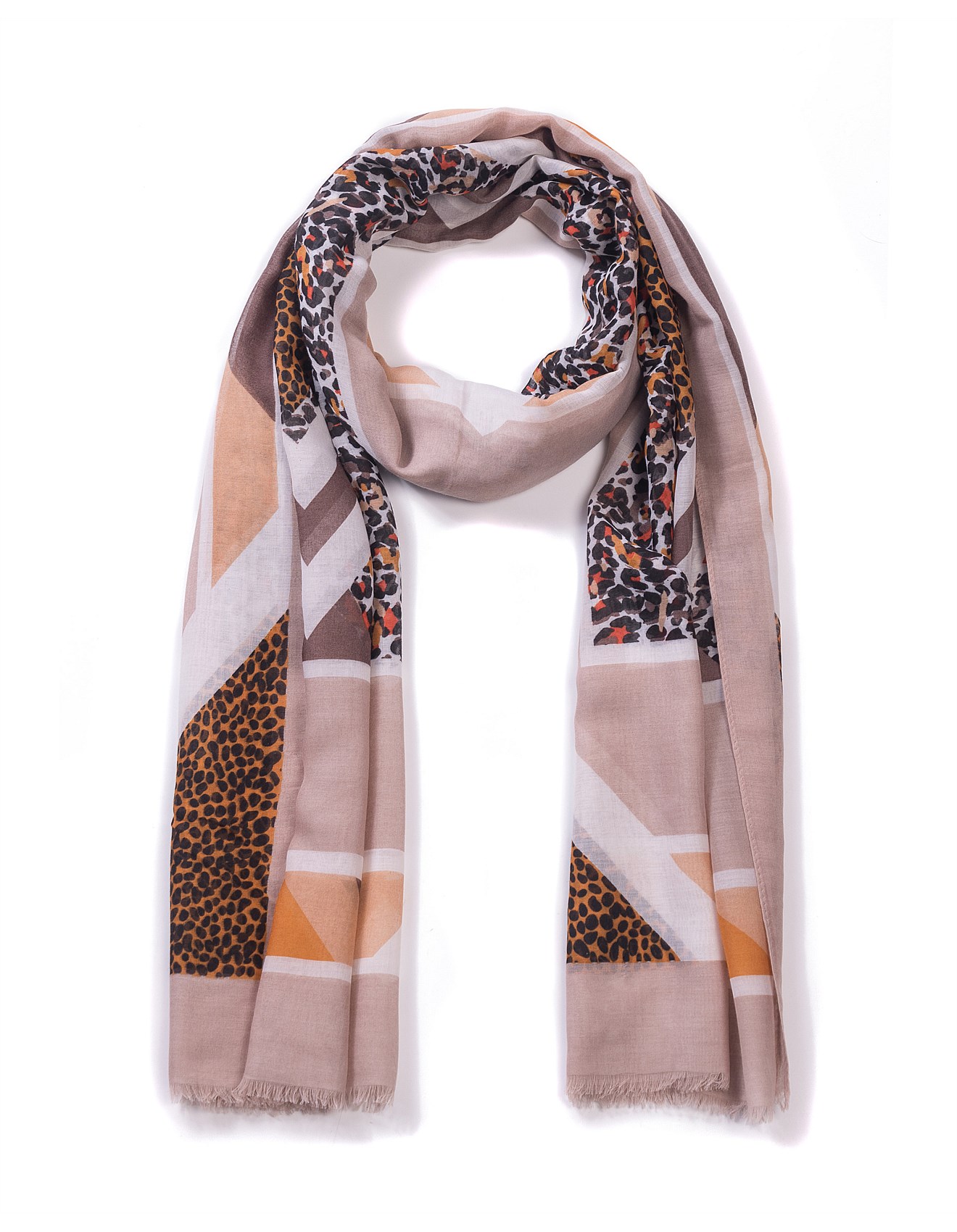 Gregory Ladner Animal Diamond Print Scarf | David Jones