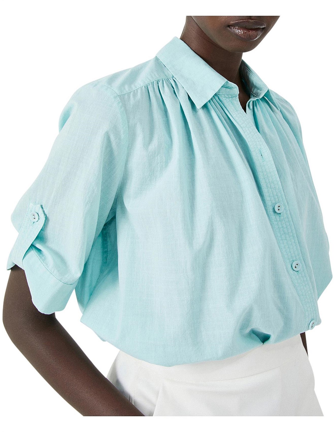 Witchery Gathered Yoke Tab Sleeve | David Jones