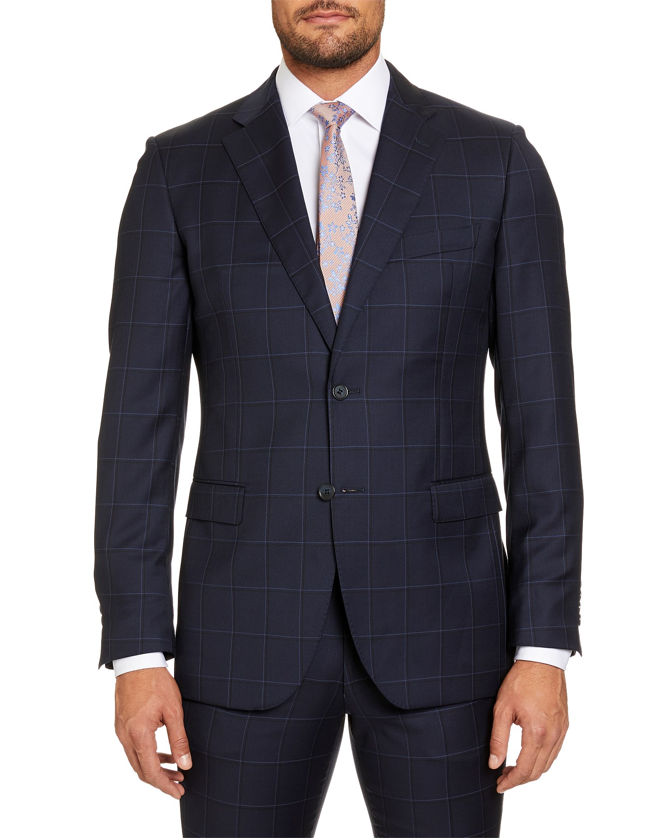 Studio Italia Windowpane Check Jacket | David Jones