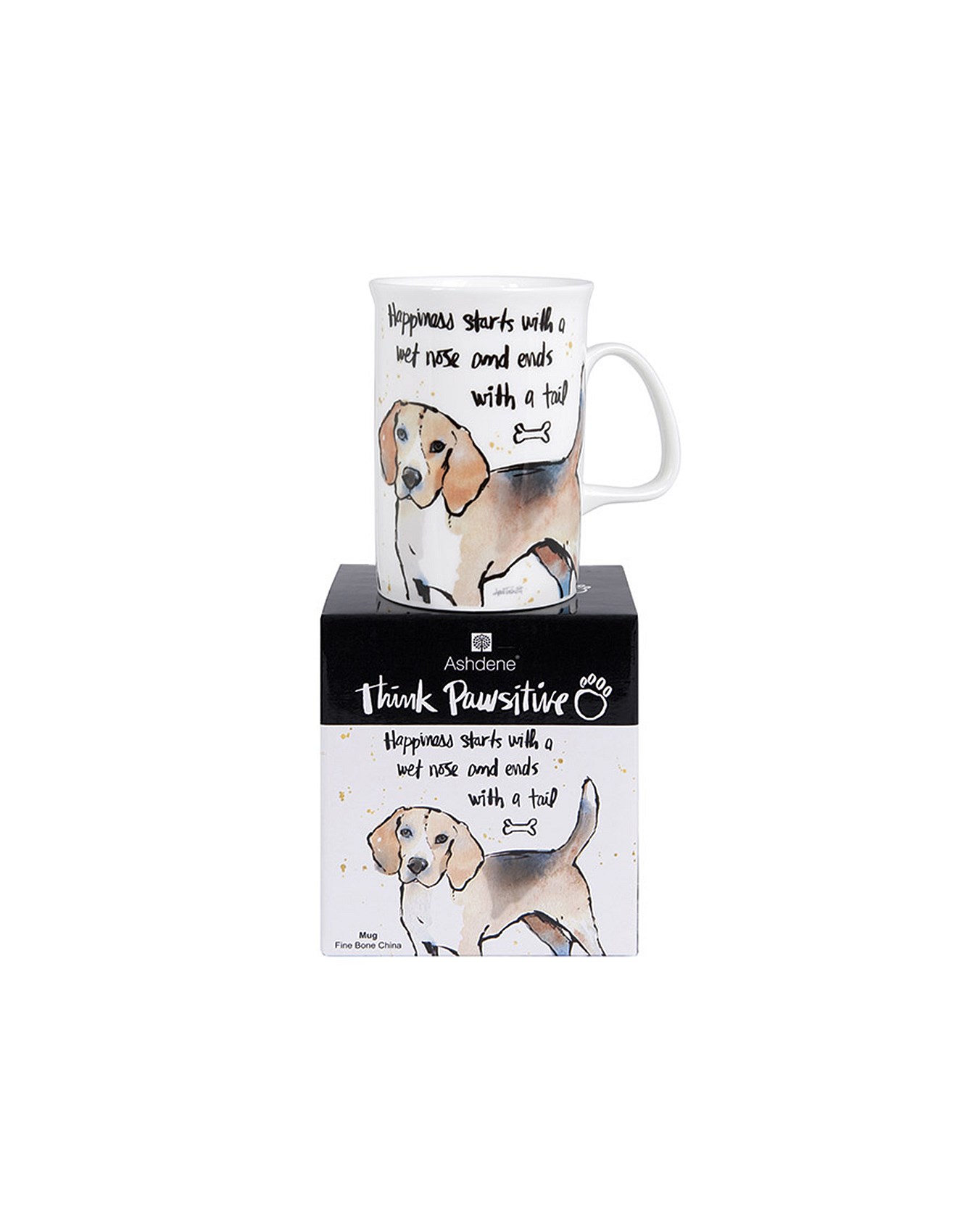 Dining | David Jones - Think Pawsitive Beagle Mug