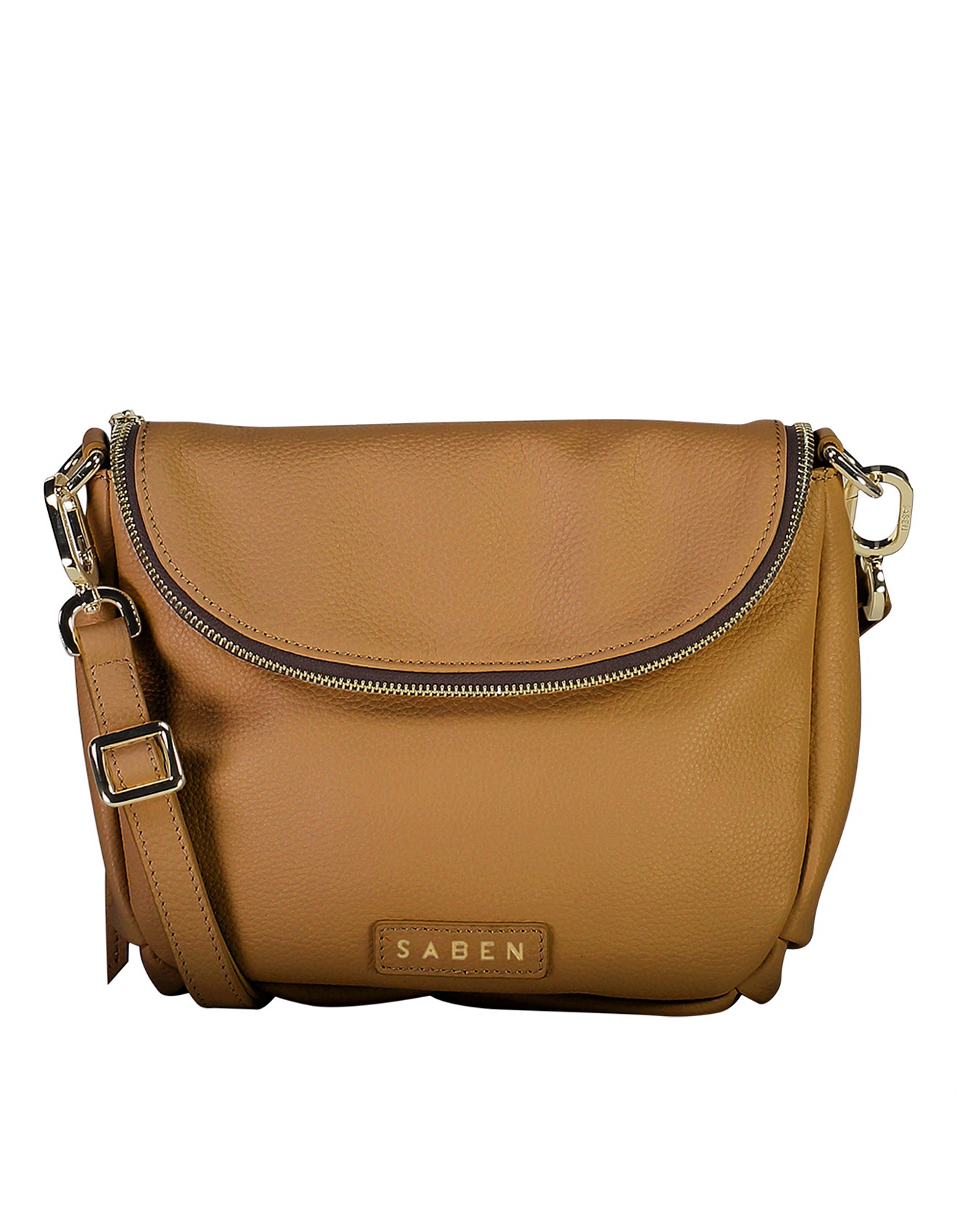 Saben Fifi Tan Leather Crossbody Bag | David Jones