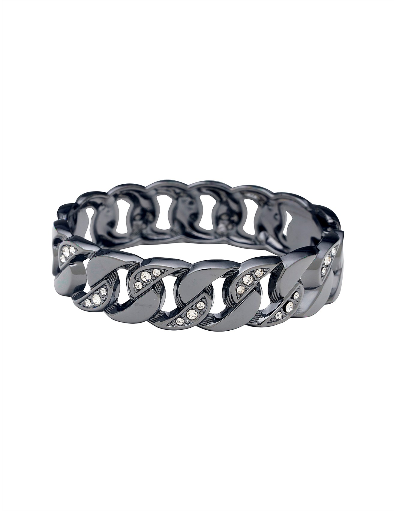 Accessories - INTERLINK & STONE HINGE BANGLE