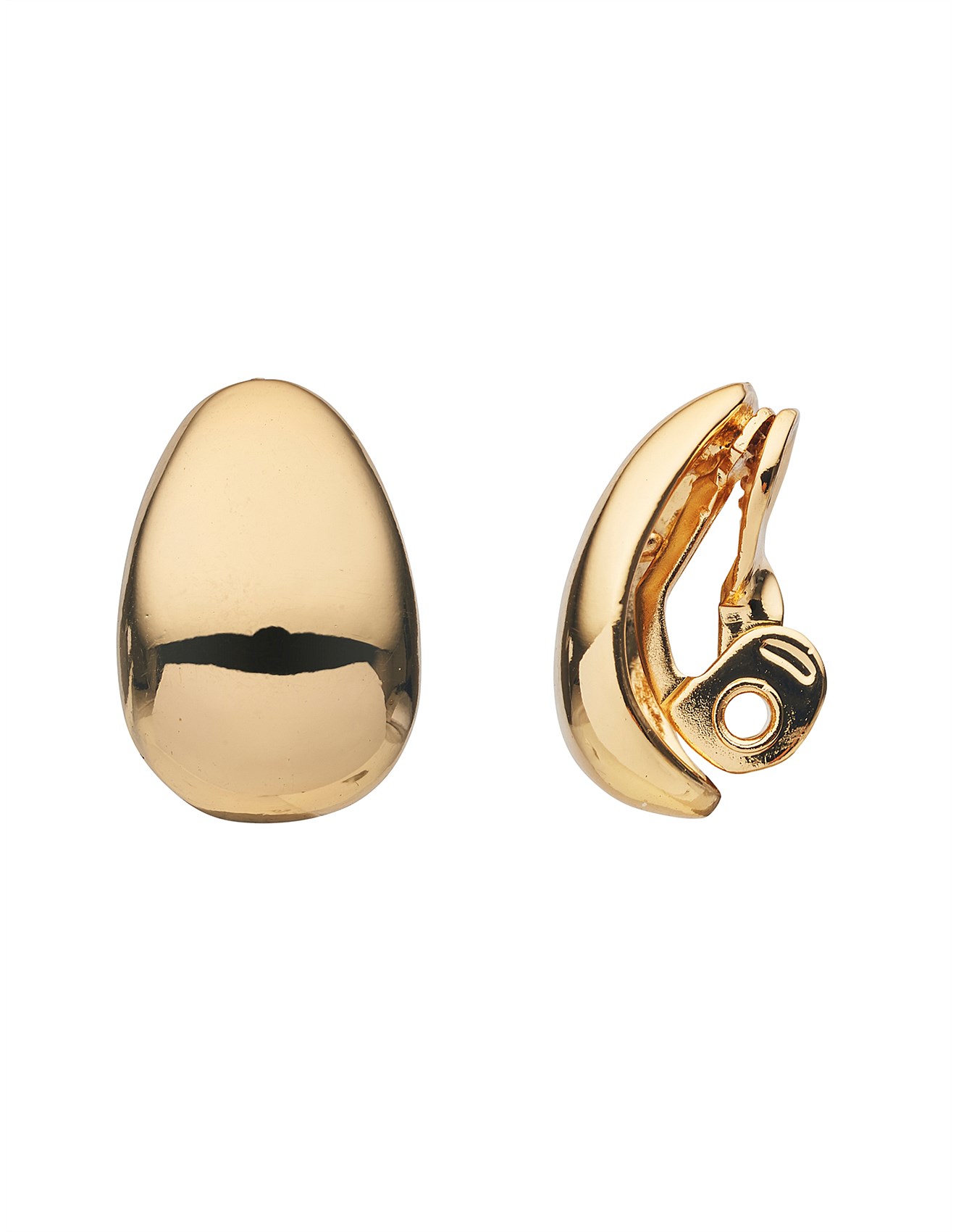 Barcs Polished Clip On Earrings | David Jones