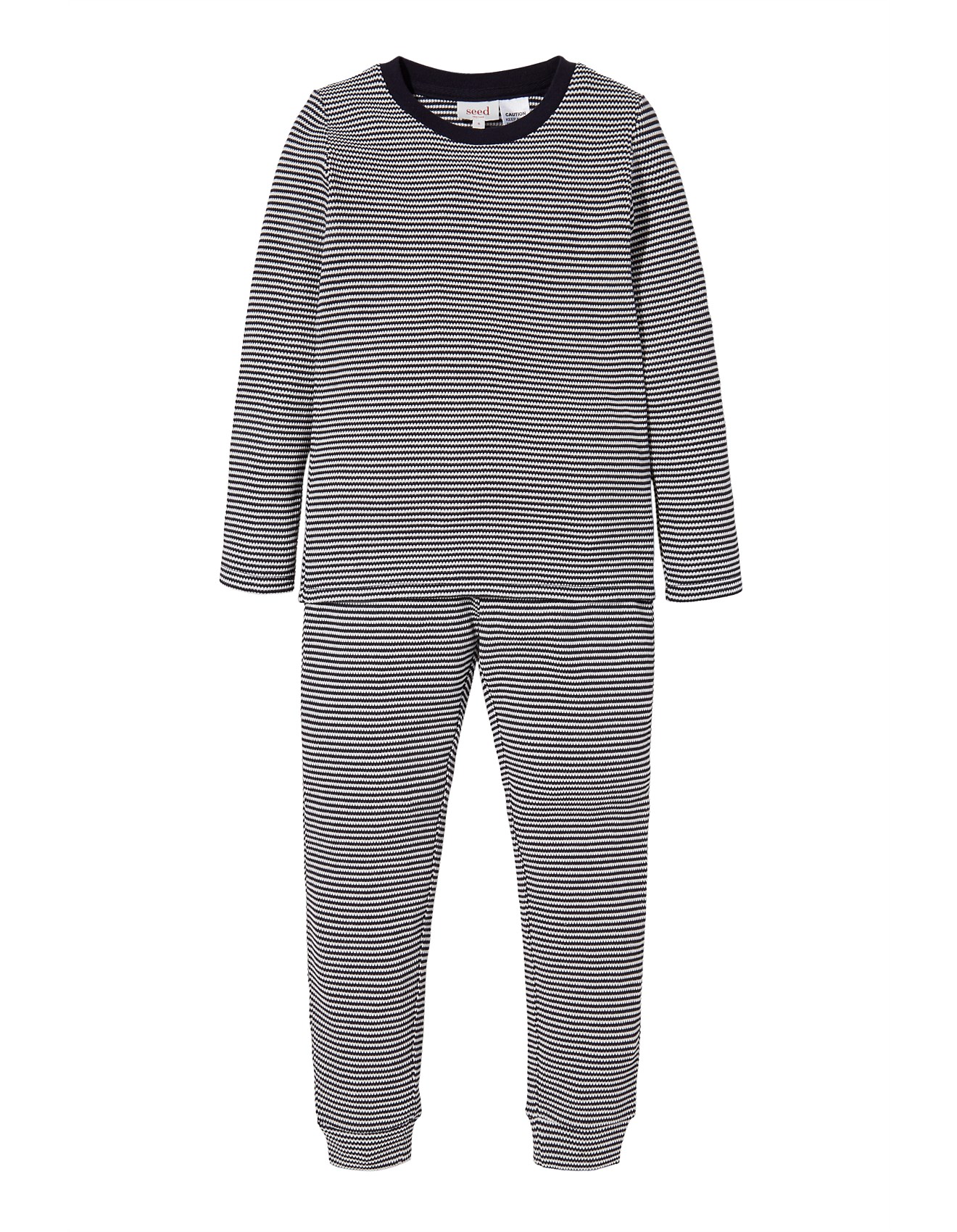 Seed Heritage Waffle Stripe Pyjamas (boy's 2 -10) | David Jones