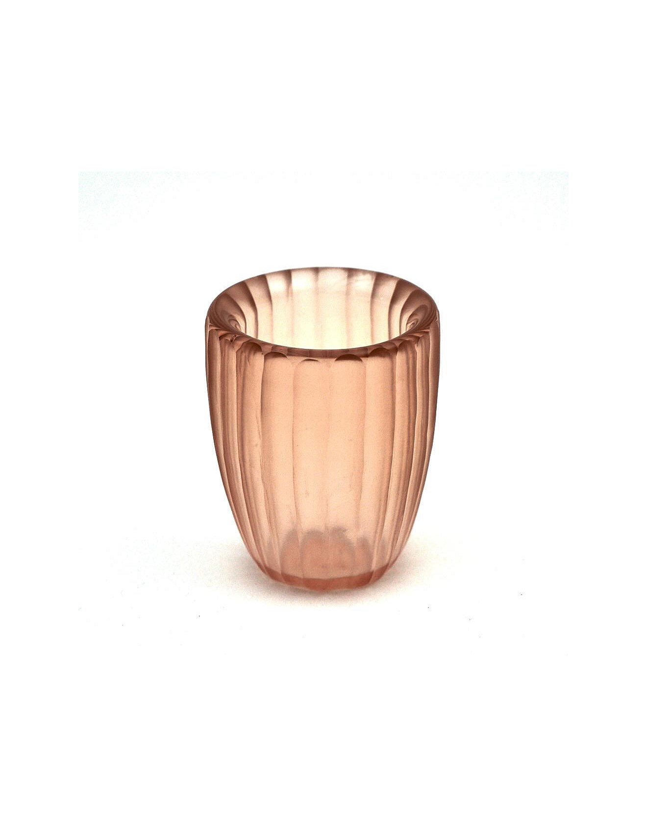 Brian Tunks Cut Glass Beaker Peach | David Jones