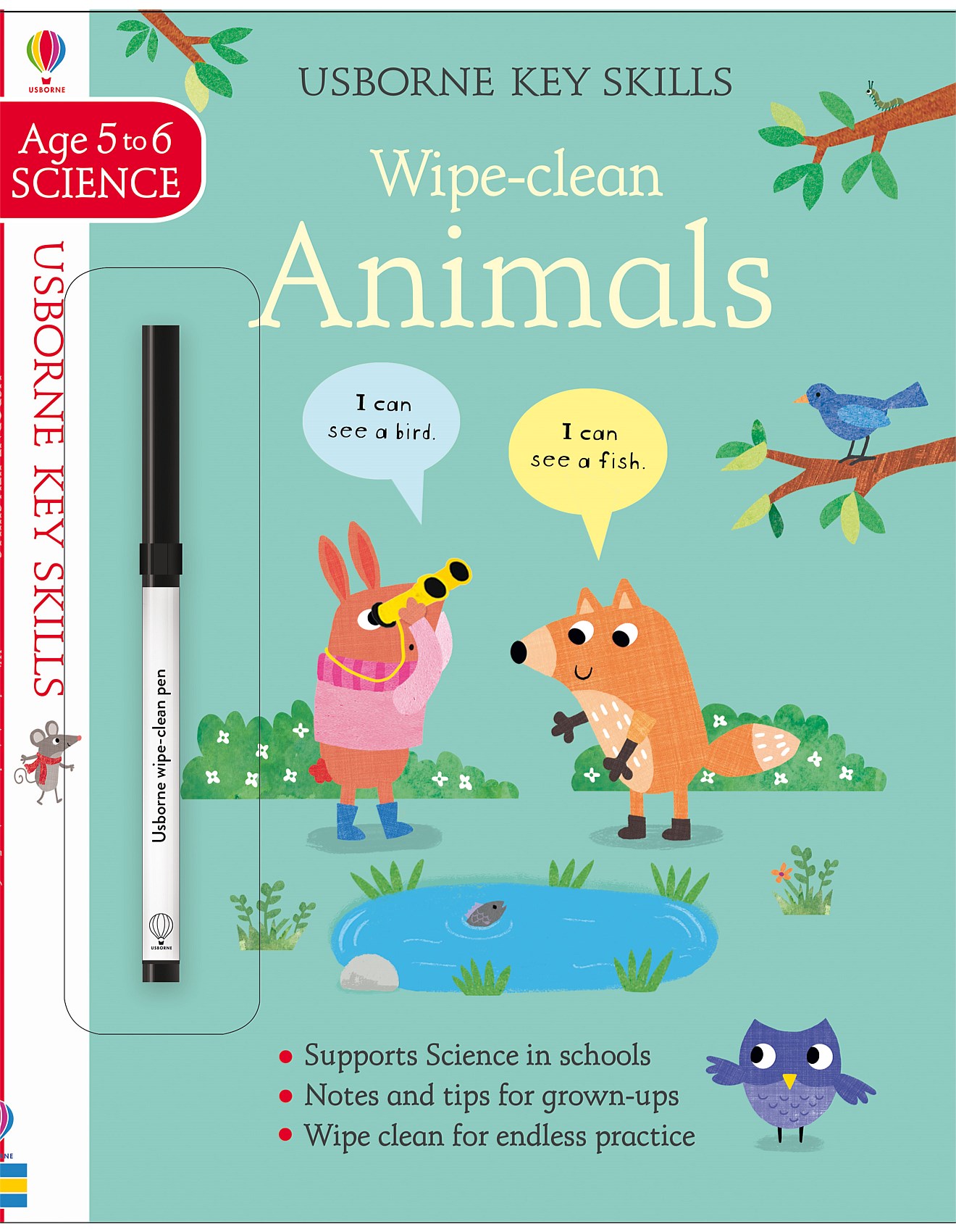 Harper Collins Wipe Clean Animals | David Jones