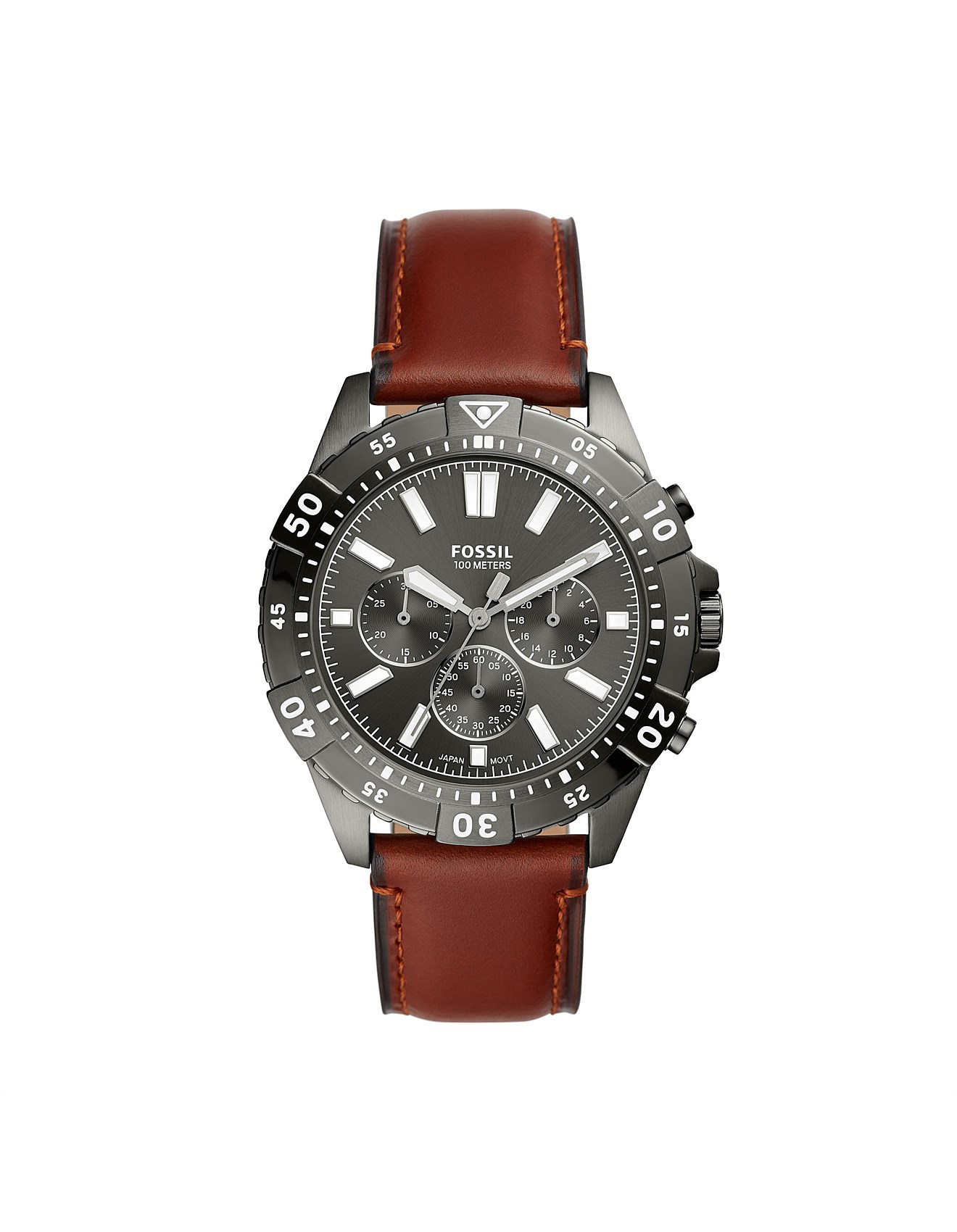Fossil Garrett Brown Chronograph Watch | David Jones