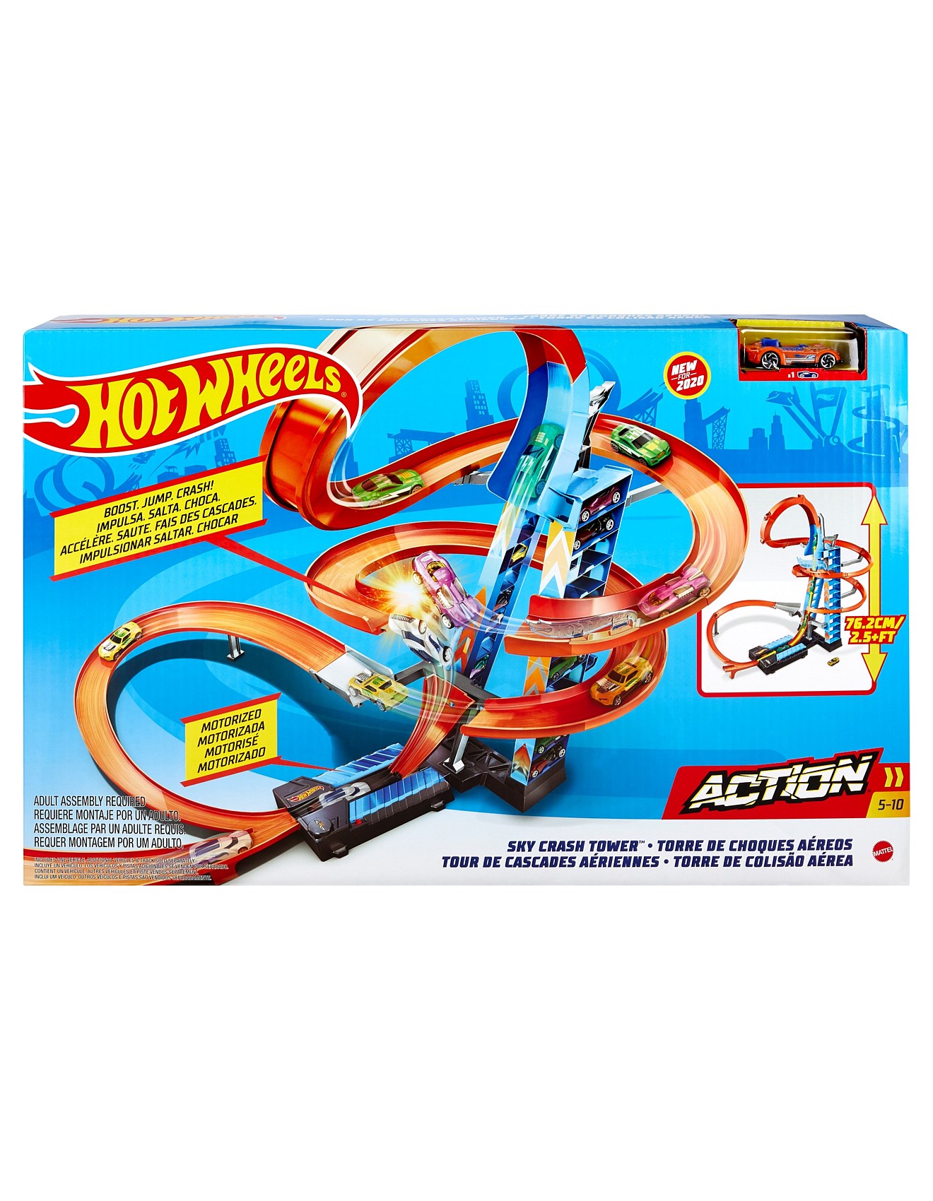 Hot Wheels Hot Wheels Sky Crash Tower | David Jones