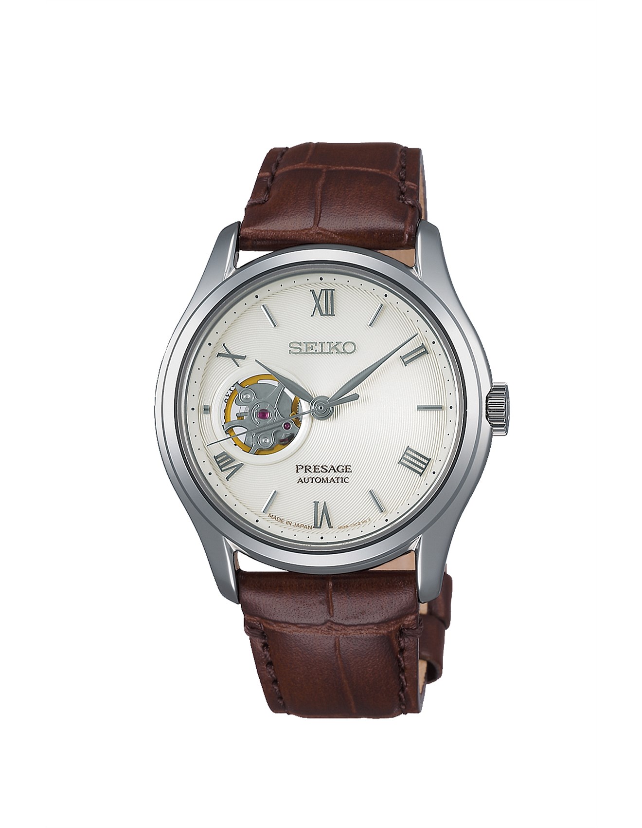 Seiko Presage Automatic Open Heart Dial Watch | David Jones