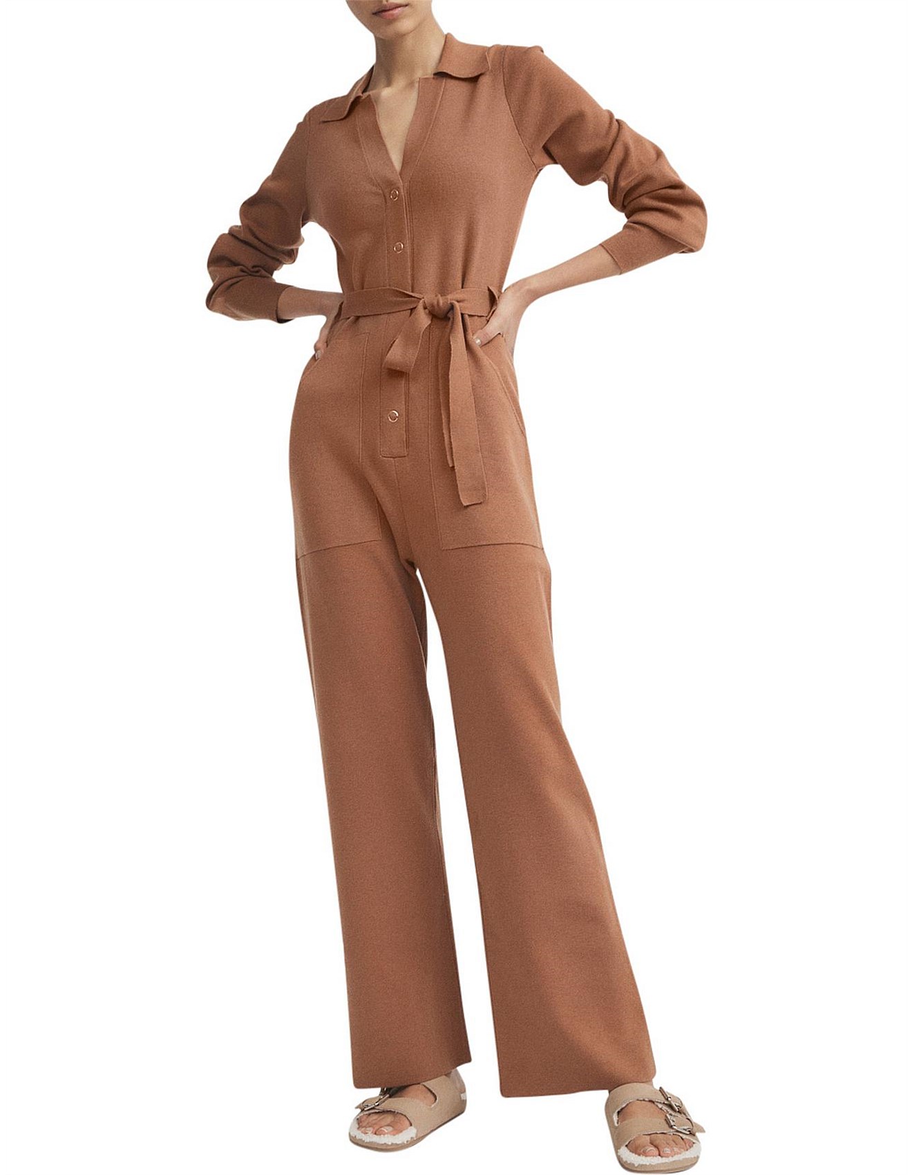 Witchery Lounge Knit Jumpsuit | David Jones