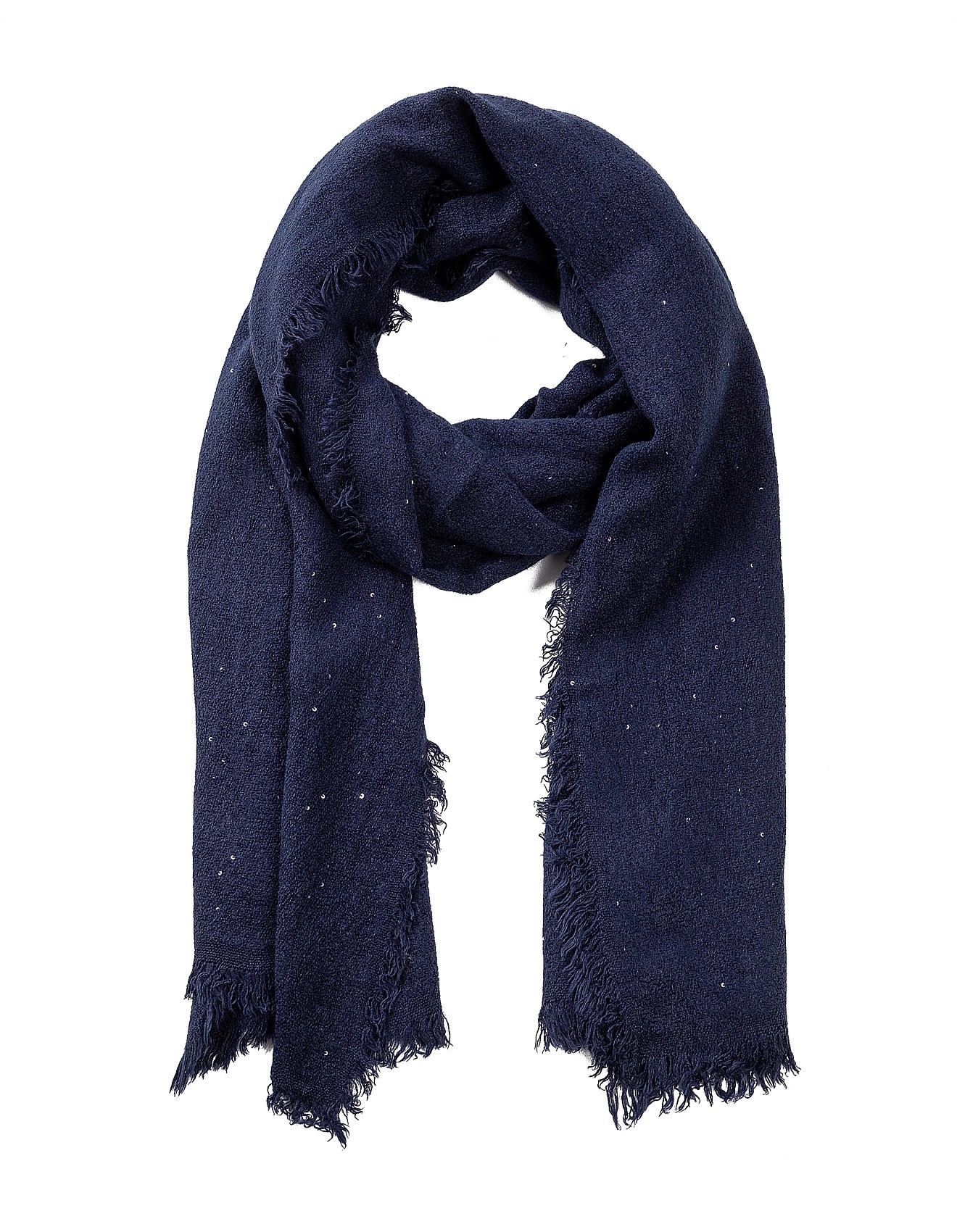 Gregory Ladner Frayed Edge Scarf With Micro Sequins | David Jones