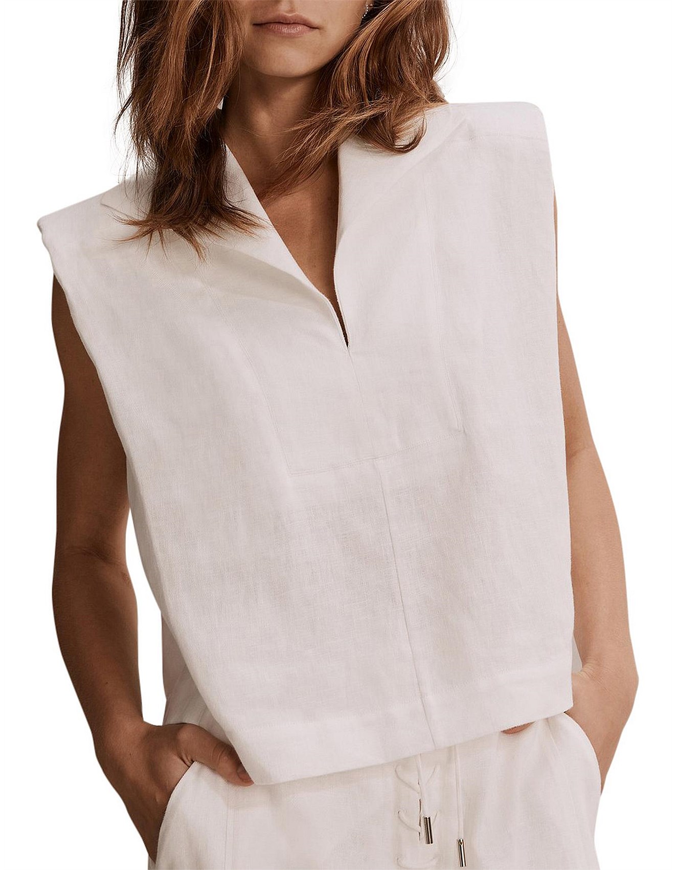 Country Road Padded Shoulder Shirt | David Jones
