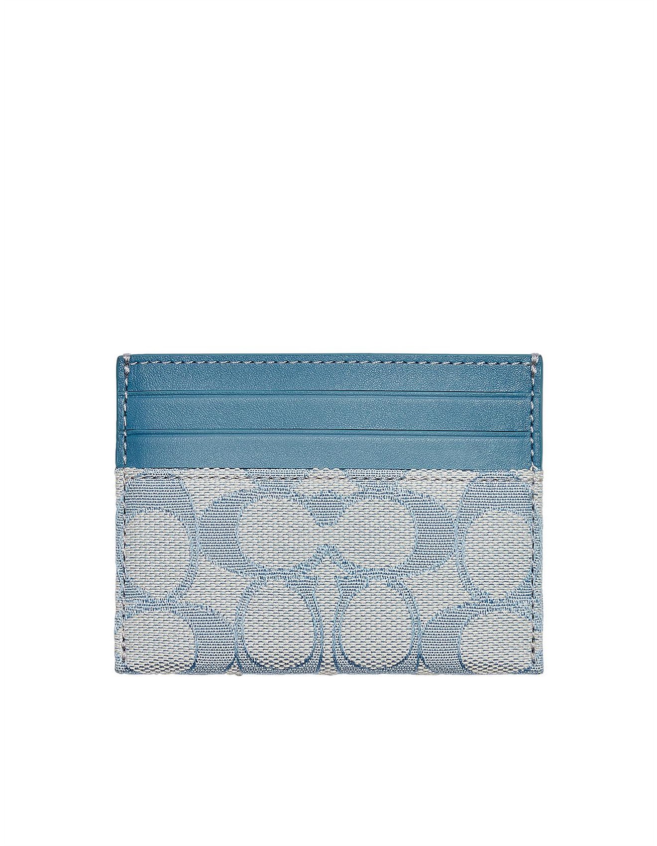 Coach Card Case In Signature Jacquard | David Jones