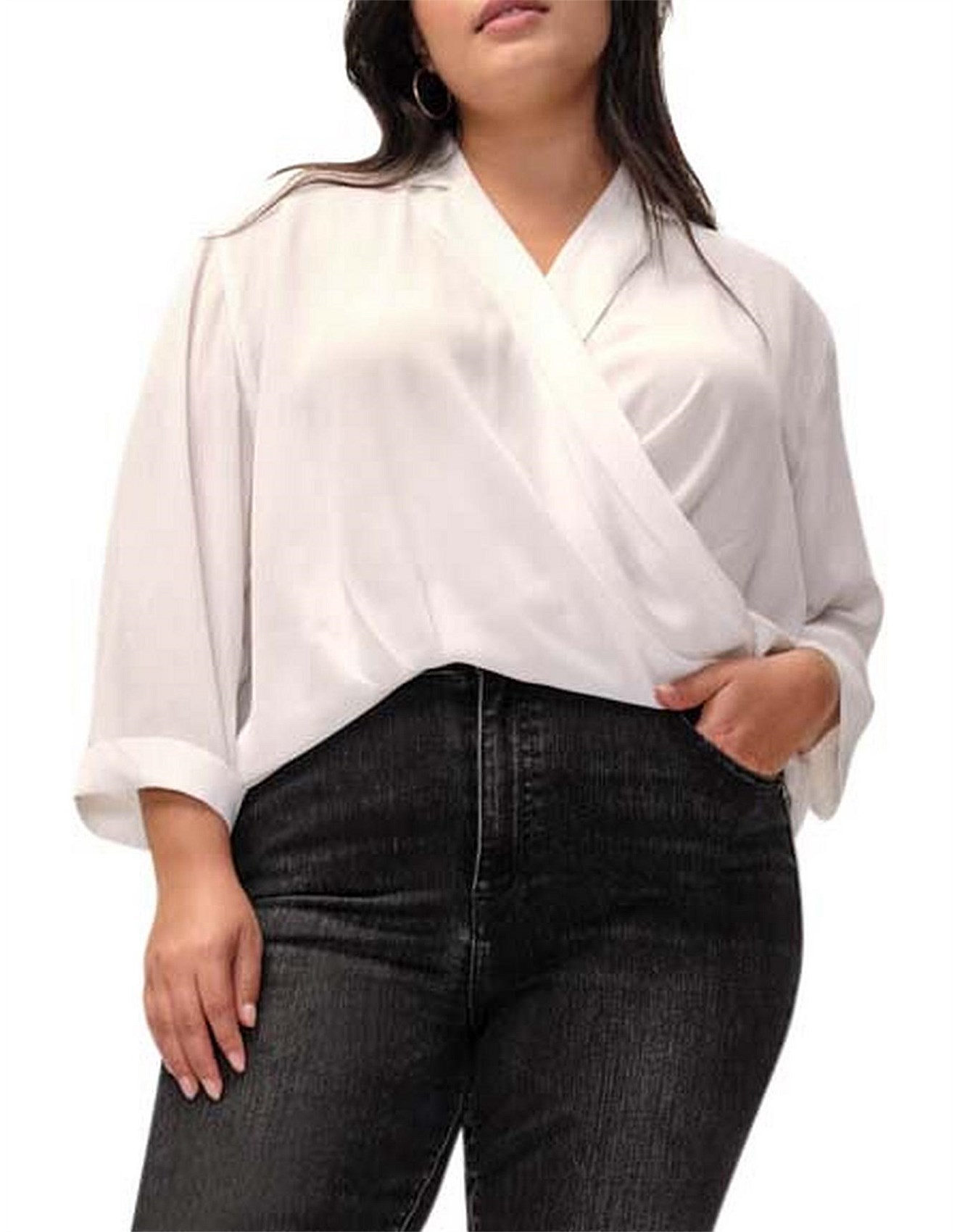 Commonry the Classic Collared Wrap Shirt | David Jones
